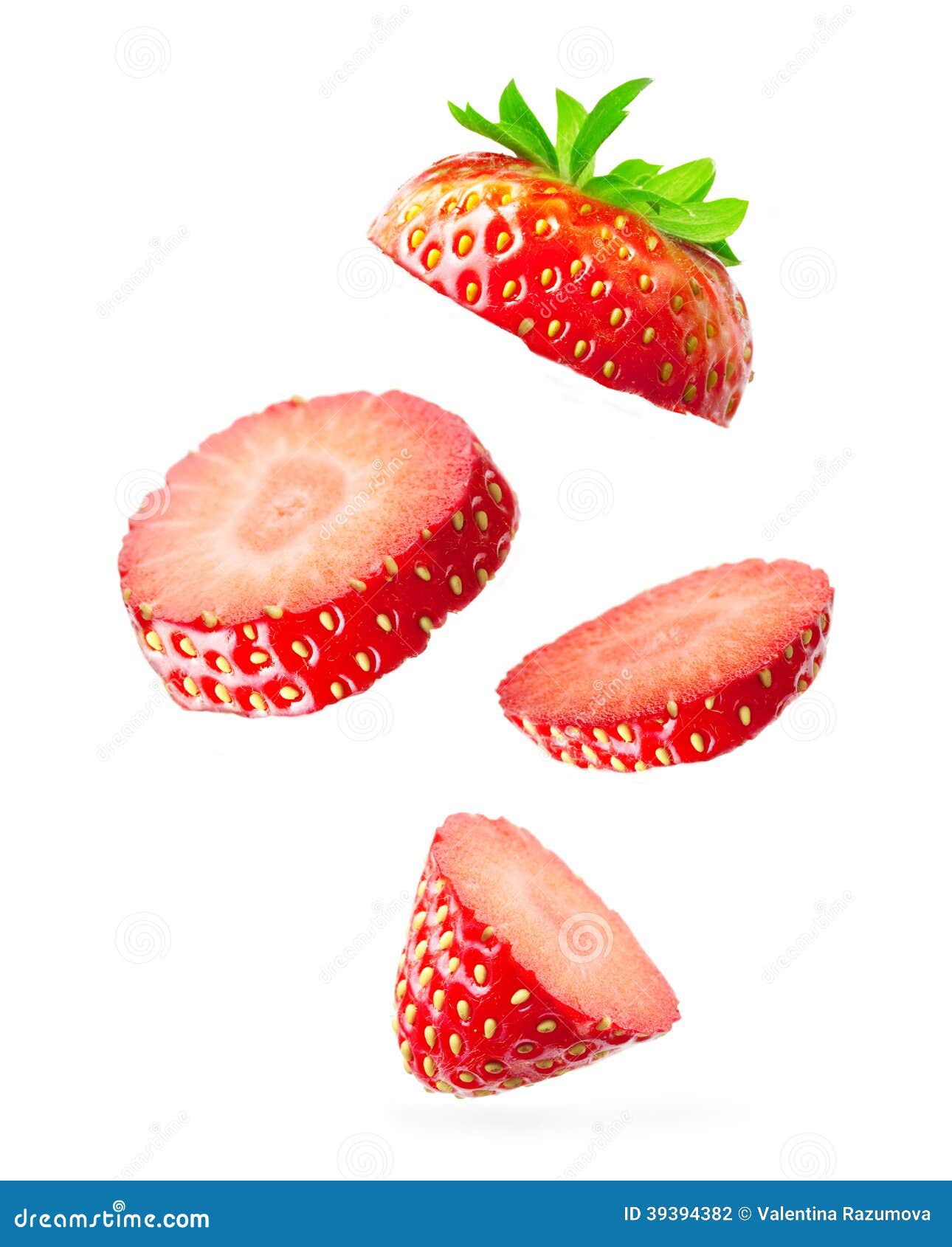 Falling Strawberry Is Splashing Into Milk. Stock Photography ...