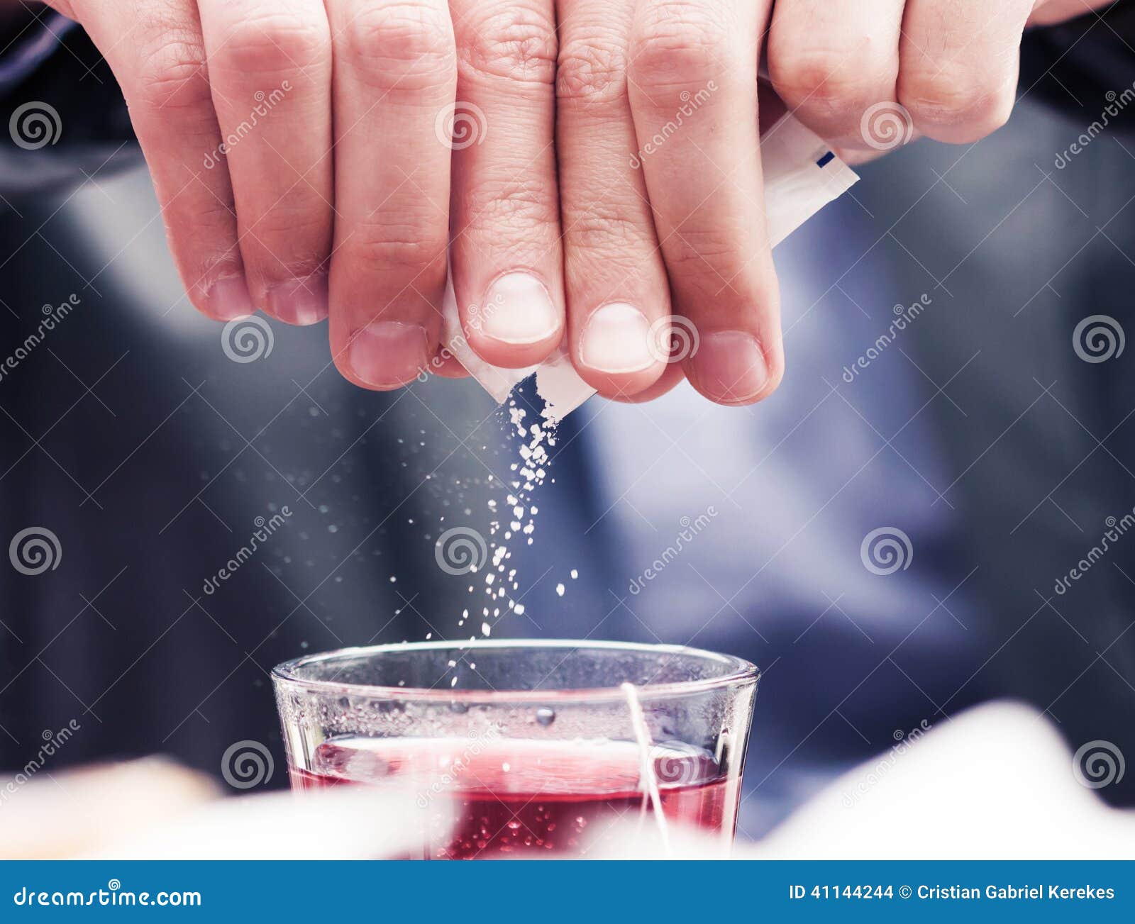 Falling sugar particles stock photo. Image of diet, hand - 41144244