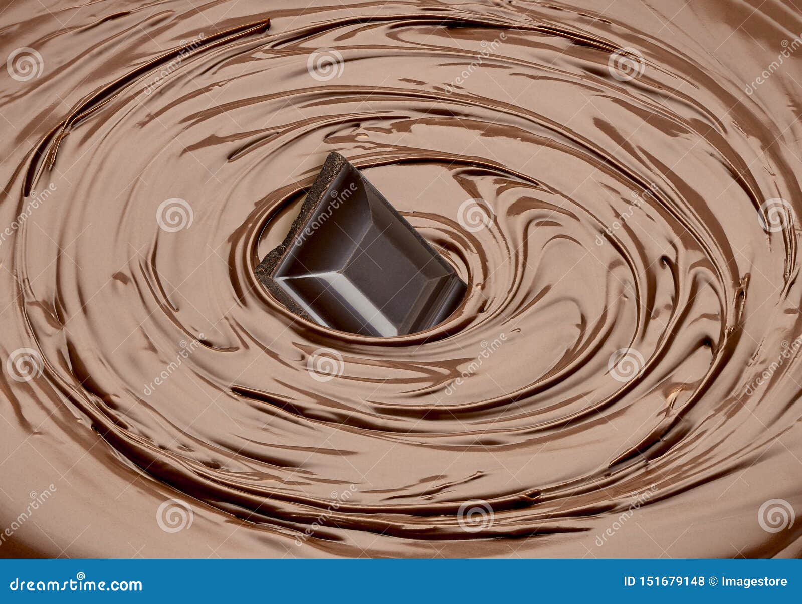 Falling Tablet in Melted Chocolate Stock Photo - Image of dessert ...