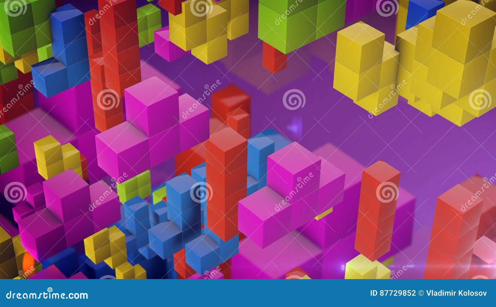 Falling Tetris Blocks Style Stock Illustration - Illustration of tetris ...