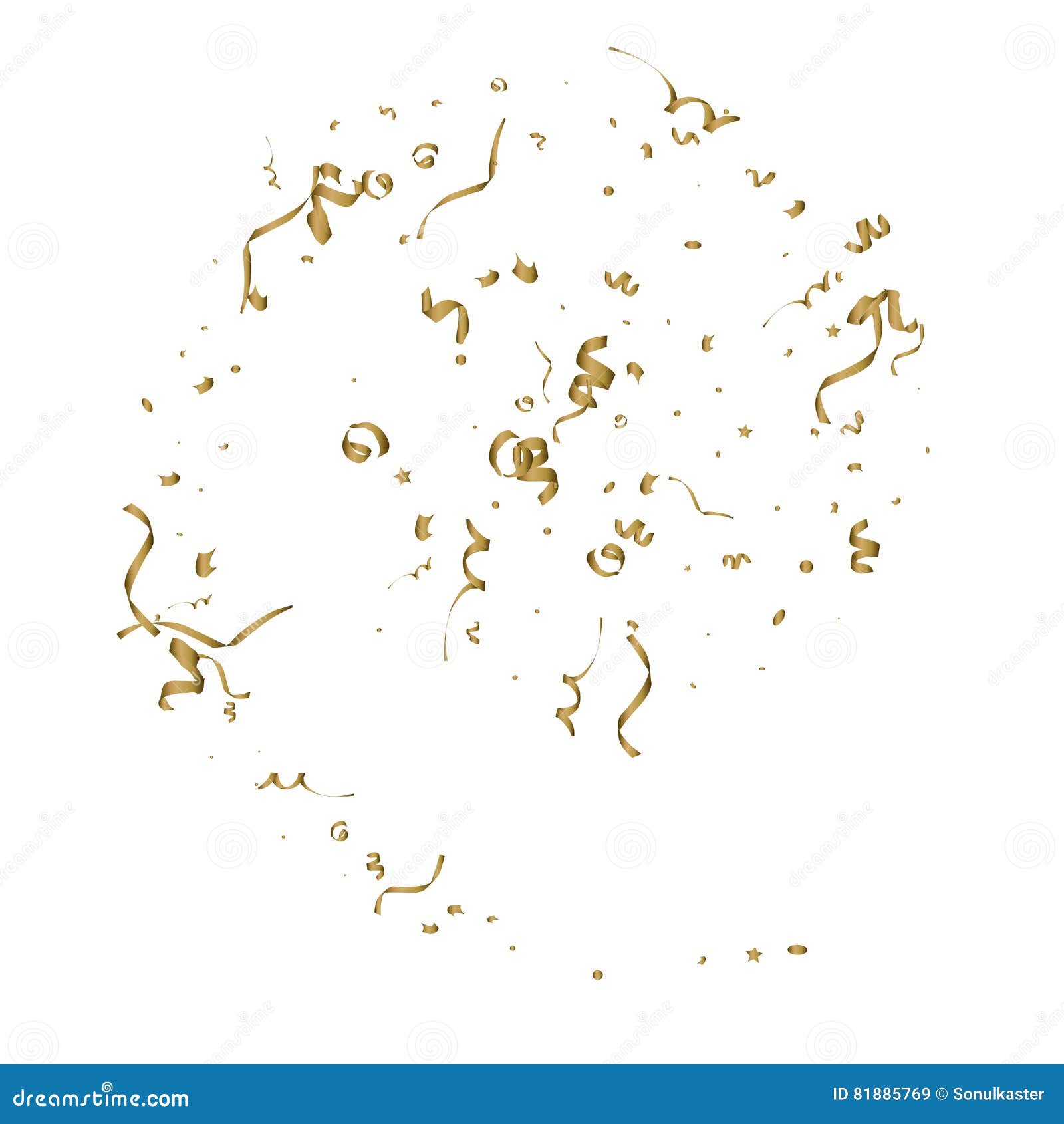 Falling Tiny Colorful Bright Confetti Pieces on Transparent Background ...