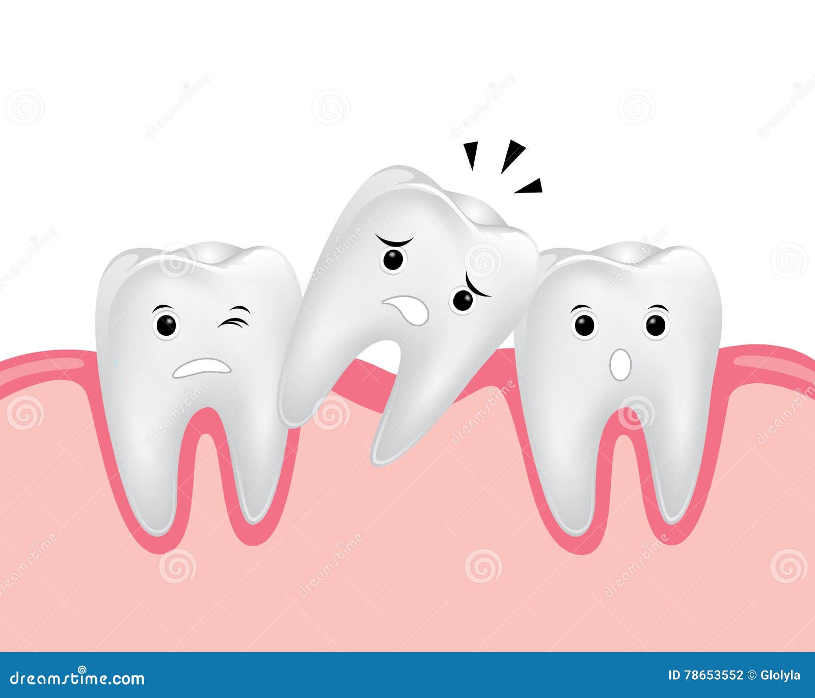 Falling tooth stock vector. Illustration of impact, science - 78653552