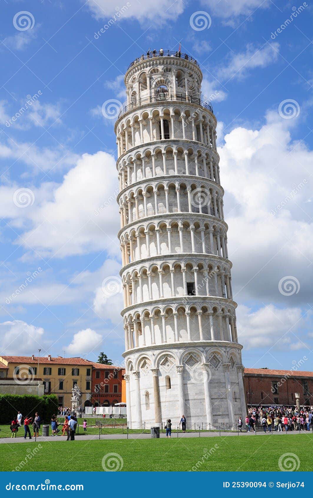 Falling tower. stock photo. Image of concrete, viewpoint - 25390094