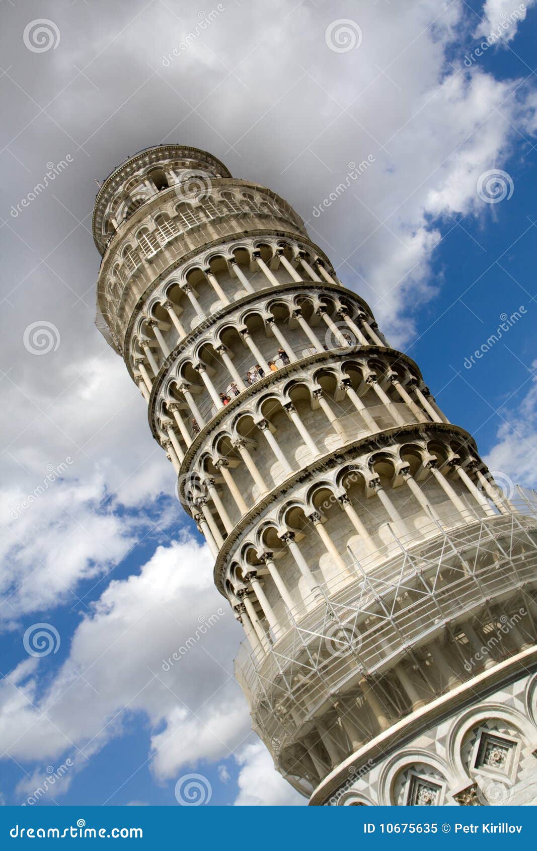 Falling tower of Pisa stock image. Image of trip, tourism - 10675635