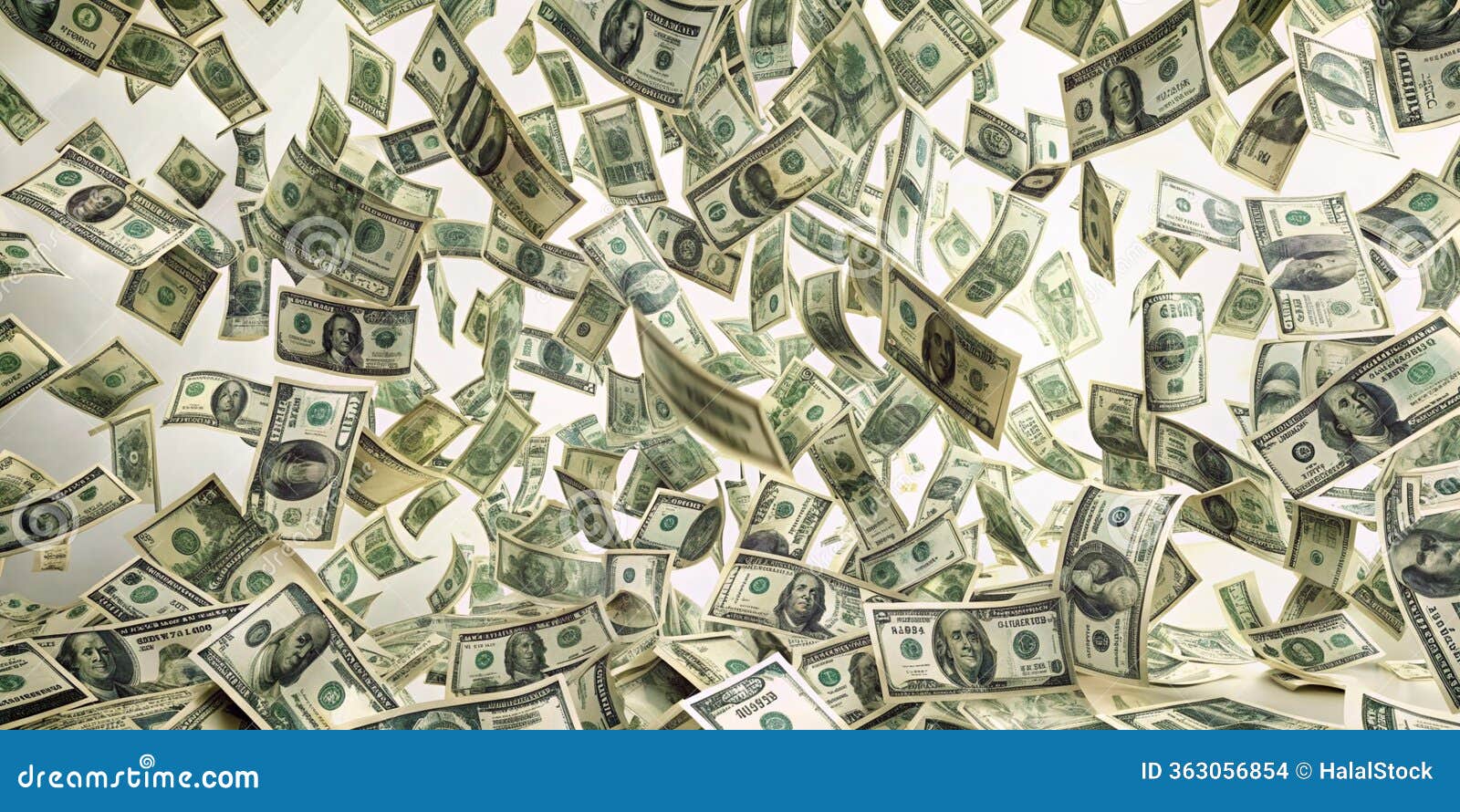 Falling US Dollar Bills Financial Wallpaper Stock Illustration ...
