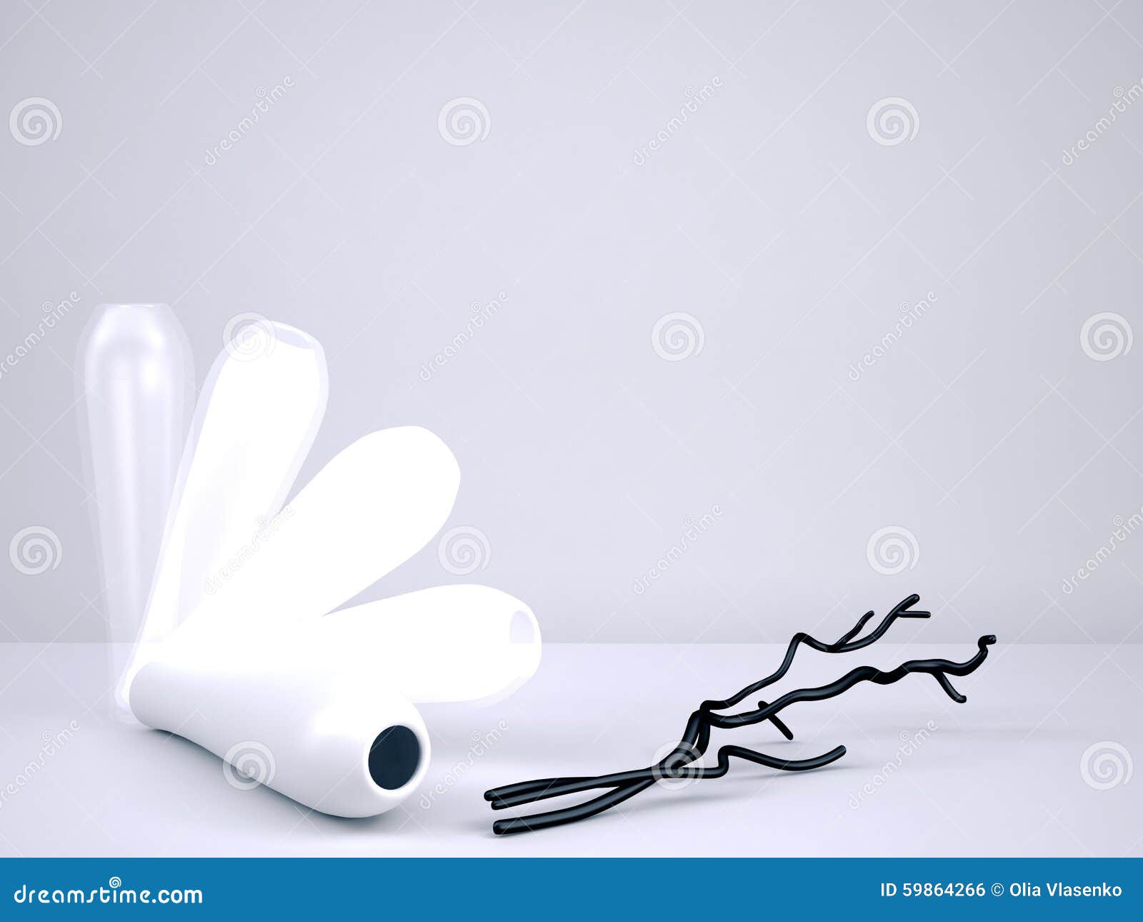 Falling Vase on the White Floor, Stock Illustration - Illustration of ...