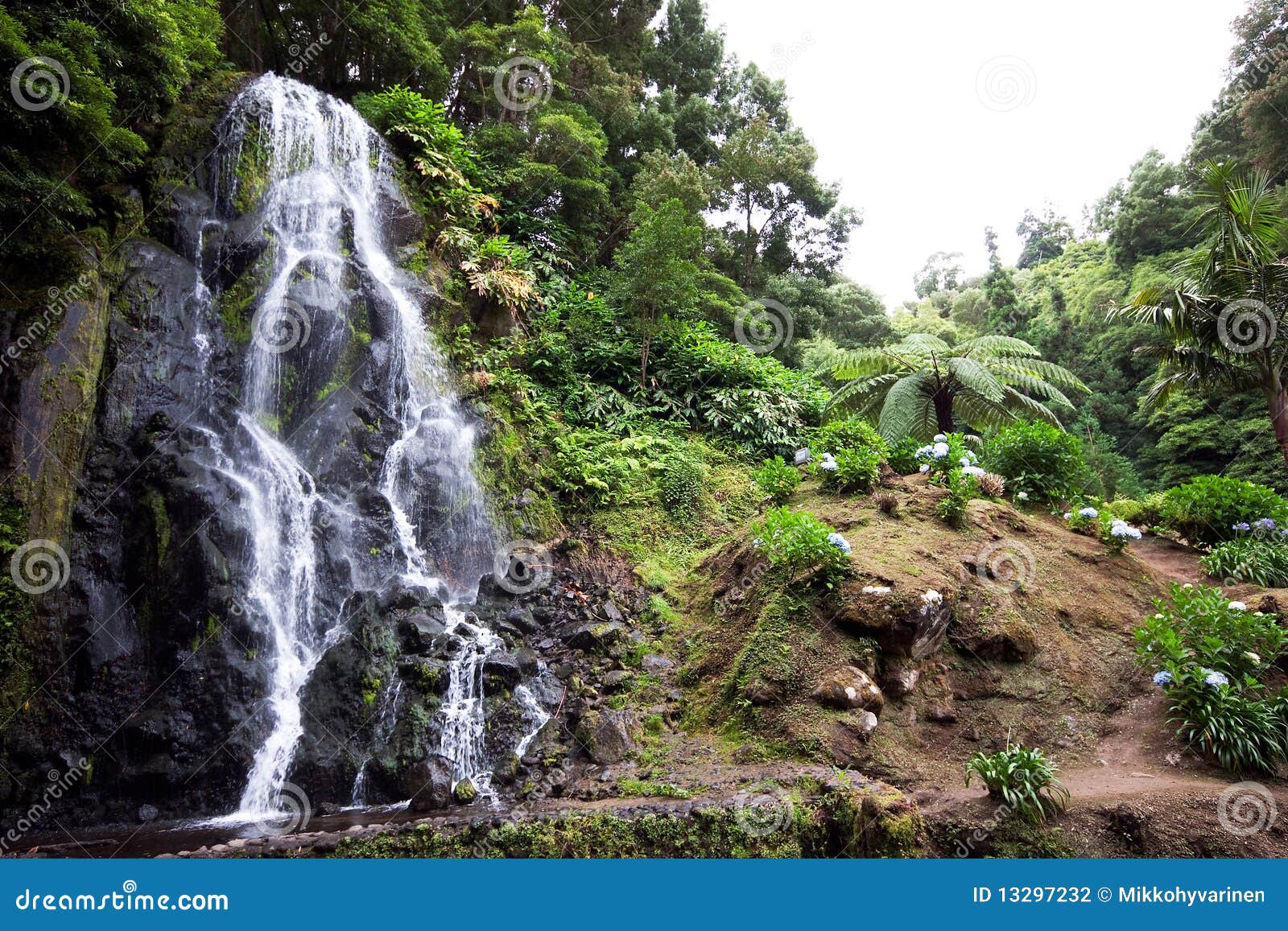 Falling Water stock photo. Image of smooth, waterfall - 13297232