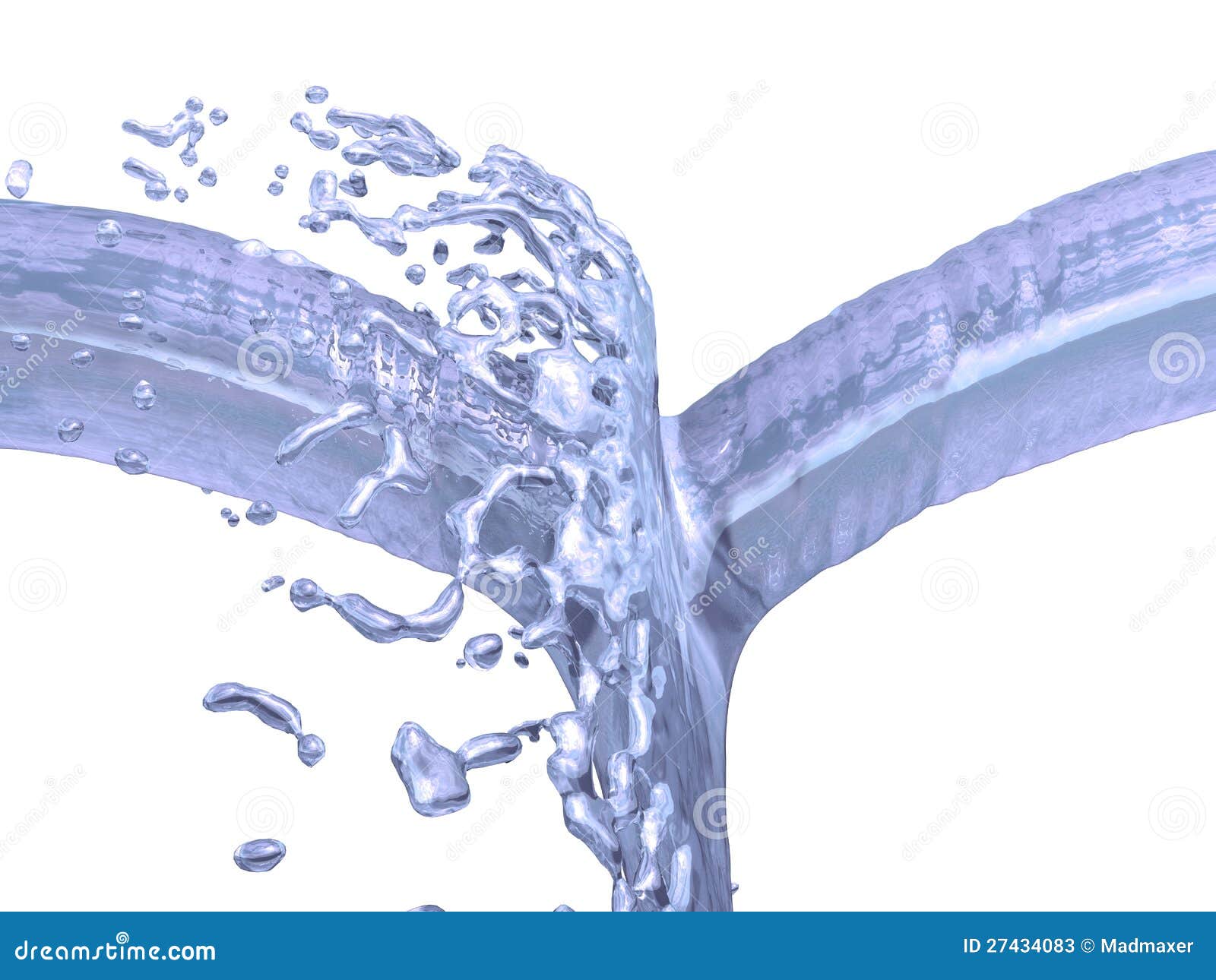 Falling water stock illustration. Illustration of energy - 27434083