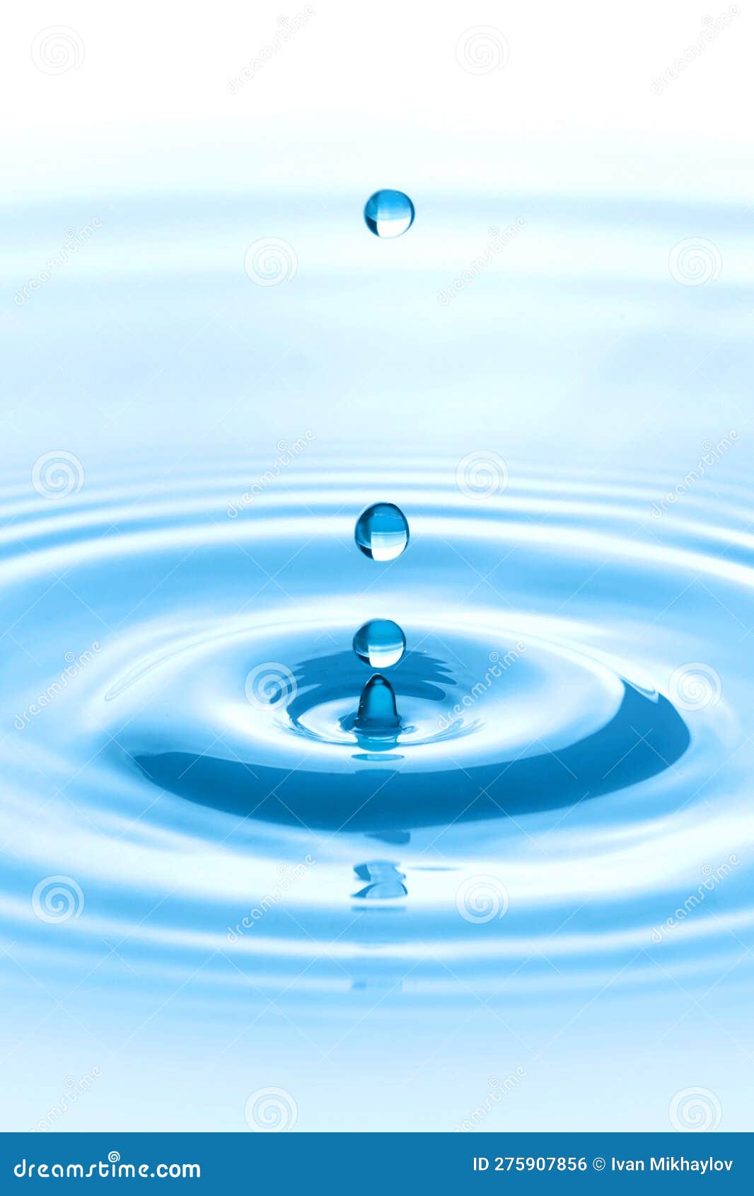 Falling water drop stock photo. Image of droplet, white - 275907856