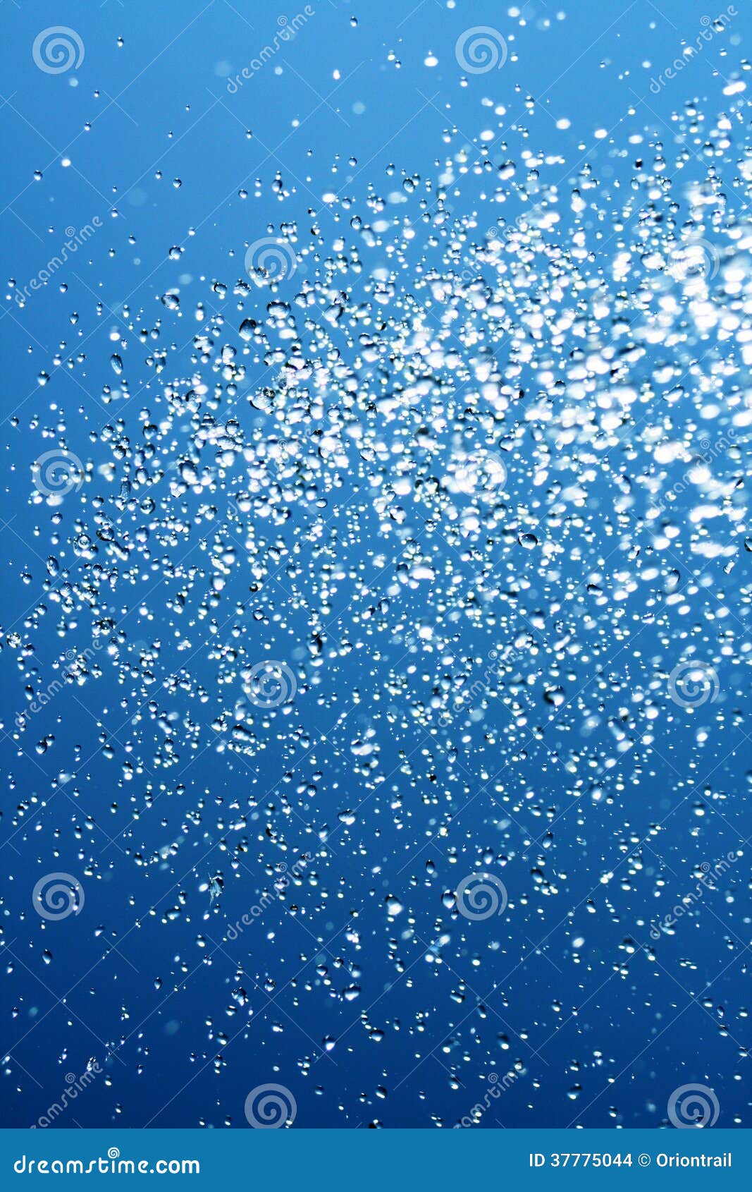 Falling Water Drops and Blue Sky Stock Photo - Image of fresh ...