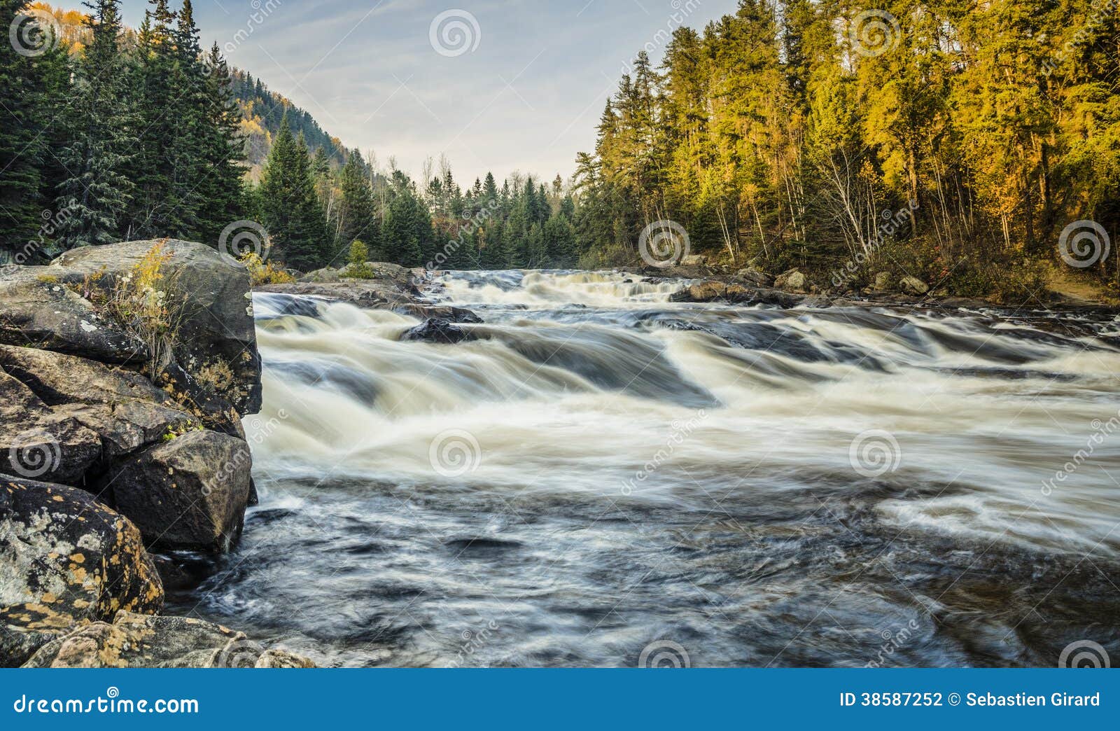 Falling water stock photo. Image of canada, river, rocks - 38587252