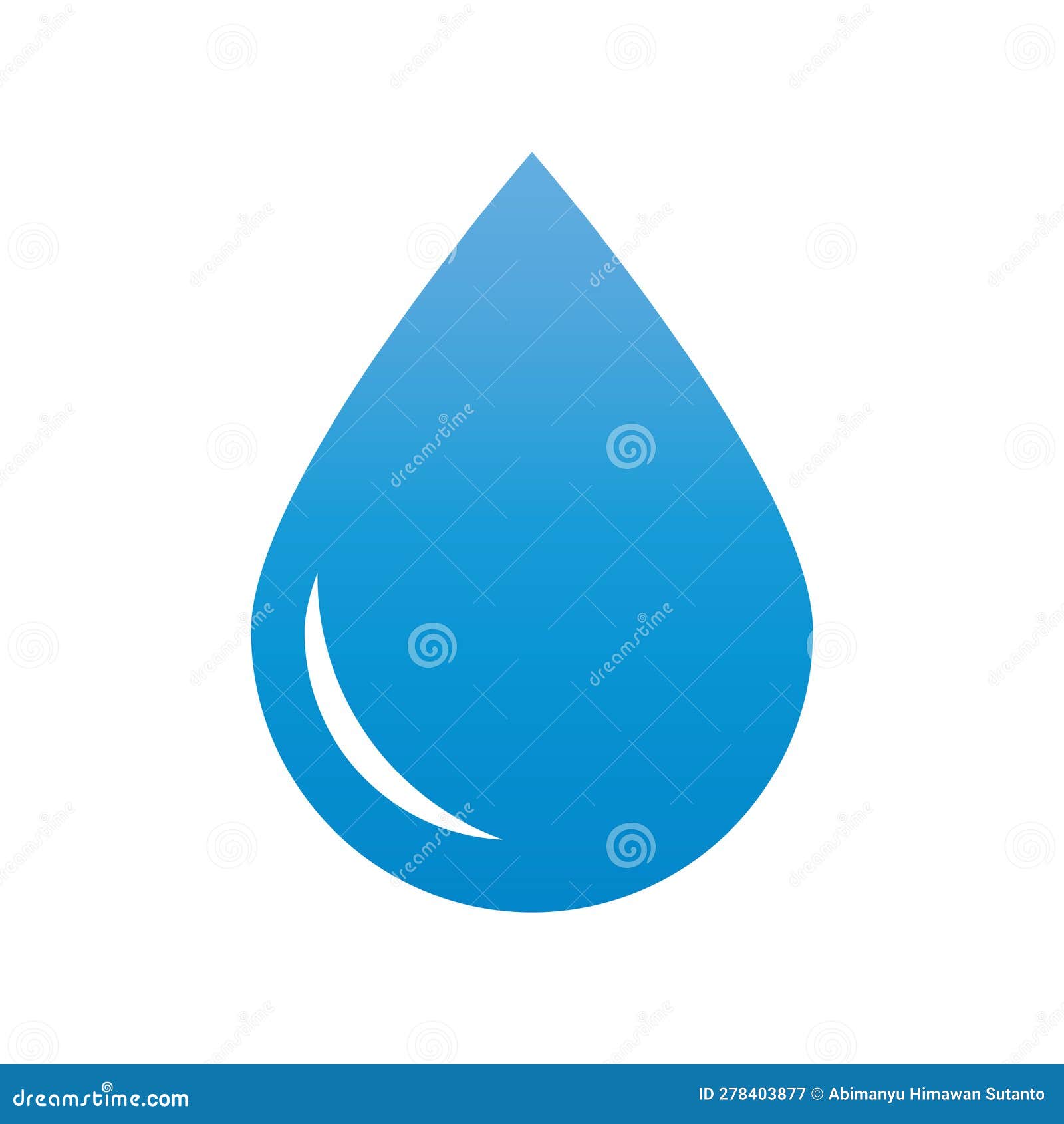 Falling water icon vector stock vector. Illustration of water - 278403877