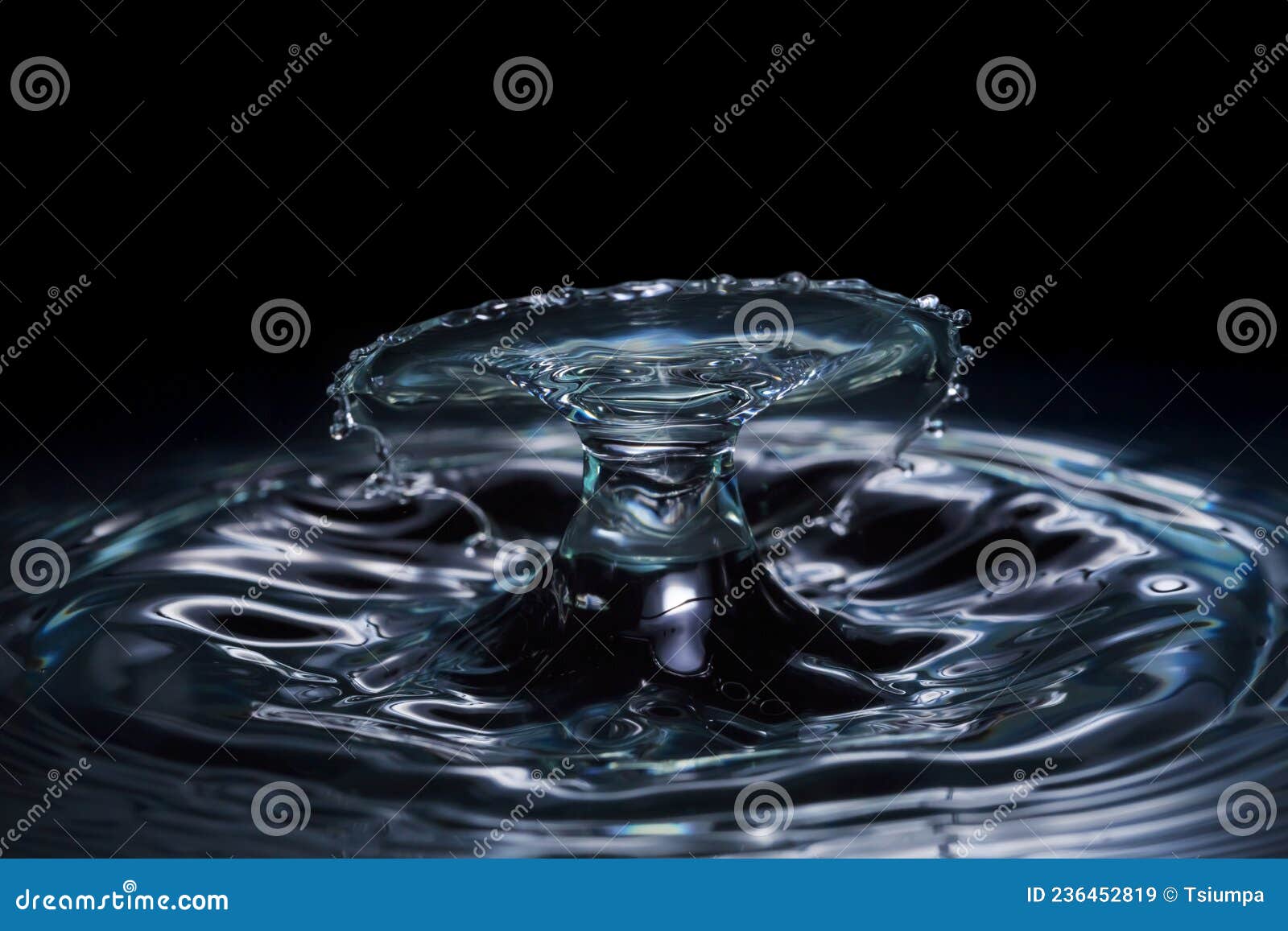 Falling water splash stock image. Image of abstract - 236452819