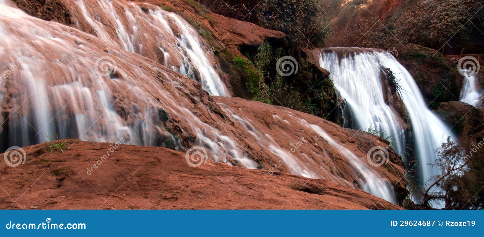 Falling Water from the Waterfall Stock Image - Image of motion ...