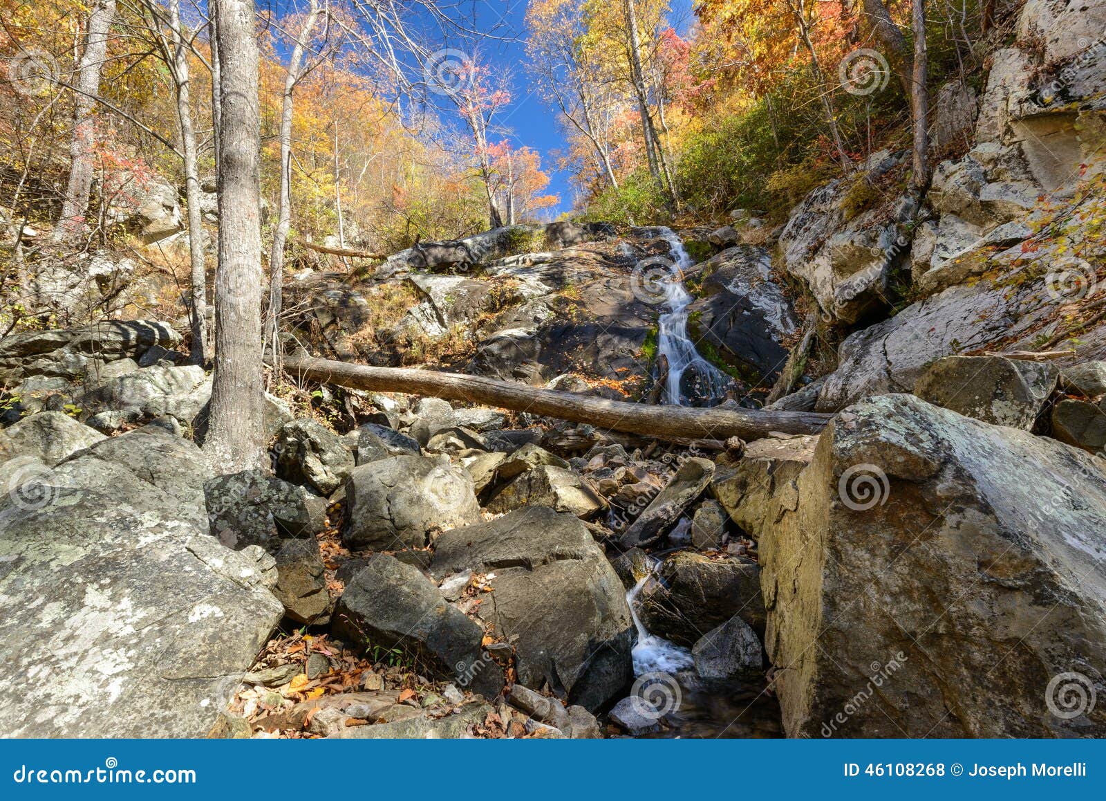 Falling Waters Cascade, Blue Ridge Parkway, Virginia Stock Photo ...