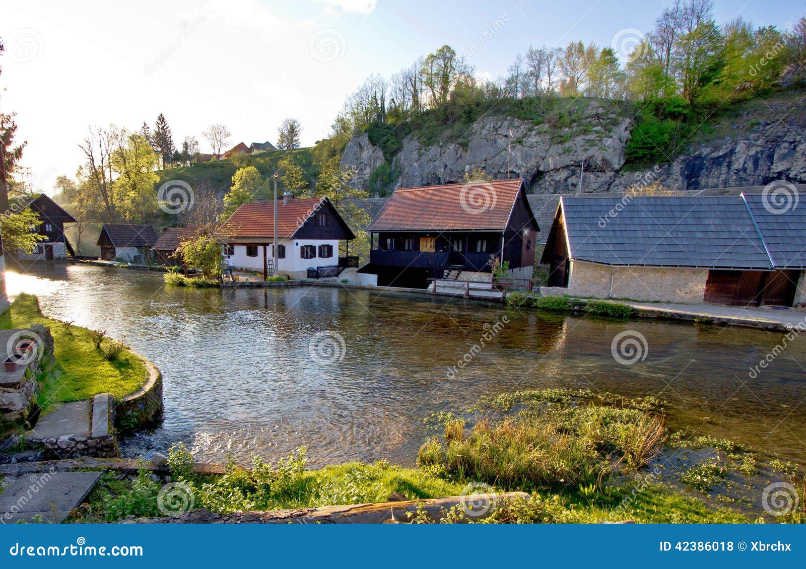 Village Of Rastoke River Canyon Stock Image | CartoonDealer.com #36008449