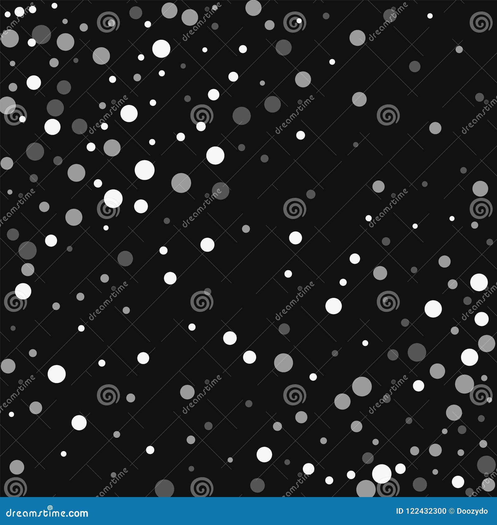 Falling white dots. stock vector. Illustration of decoration - 122432300