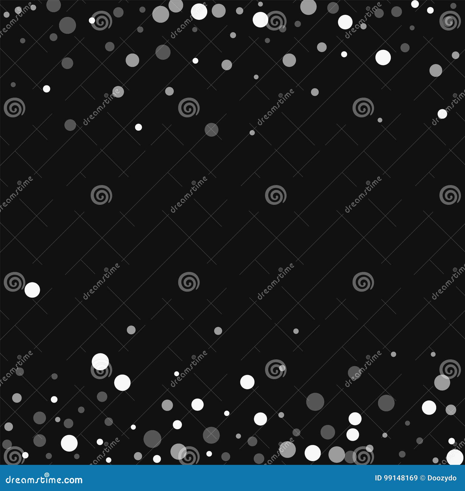 Falling white dots. stock vector. Illustration of circle - 99148169