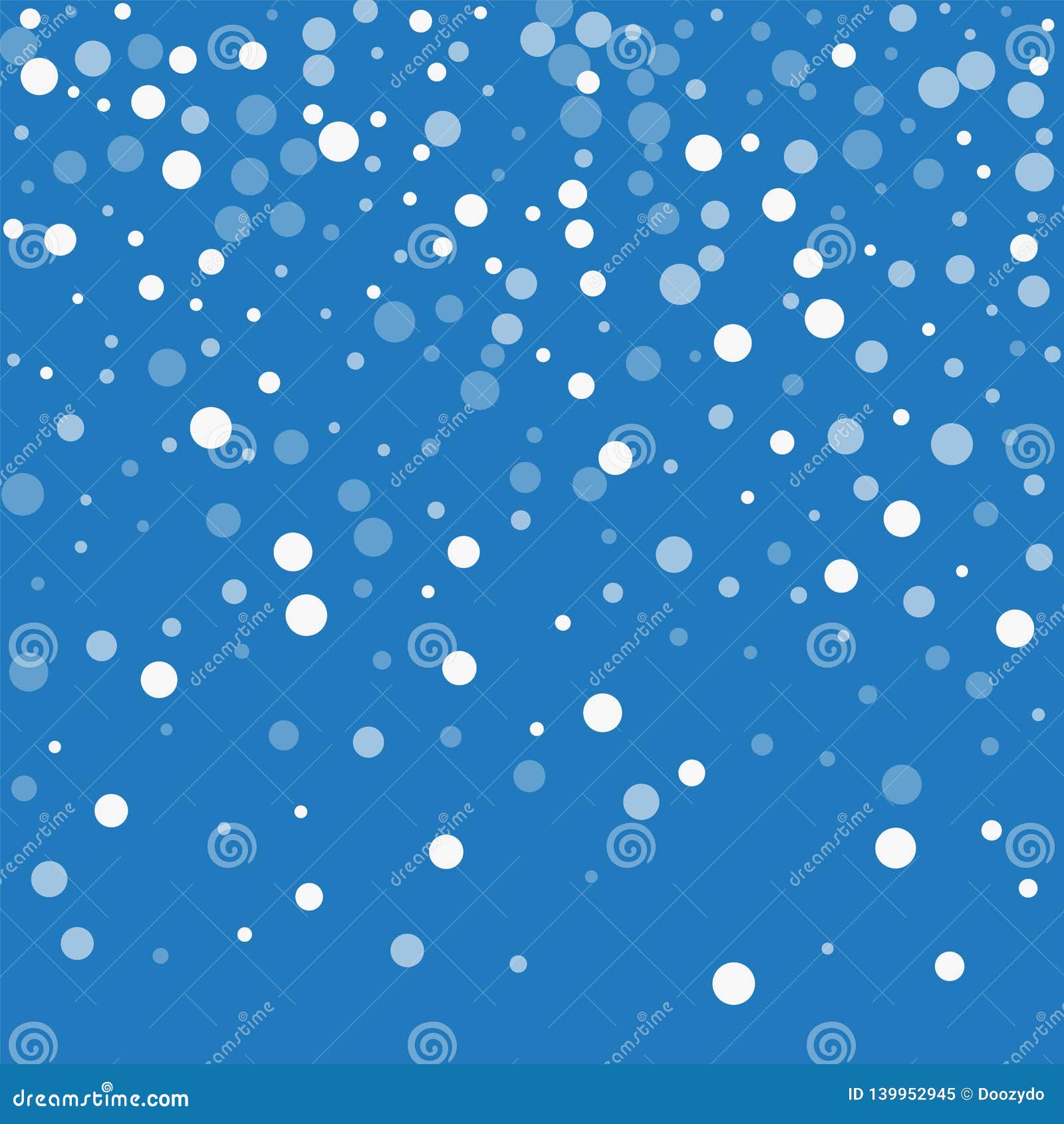 Falling White Dots. Top Gradient with Falling White Dots on Blue ...