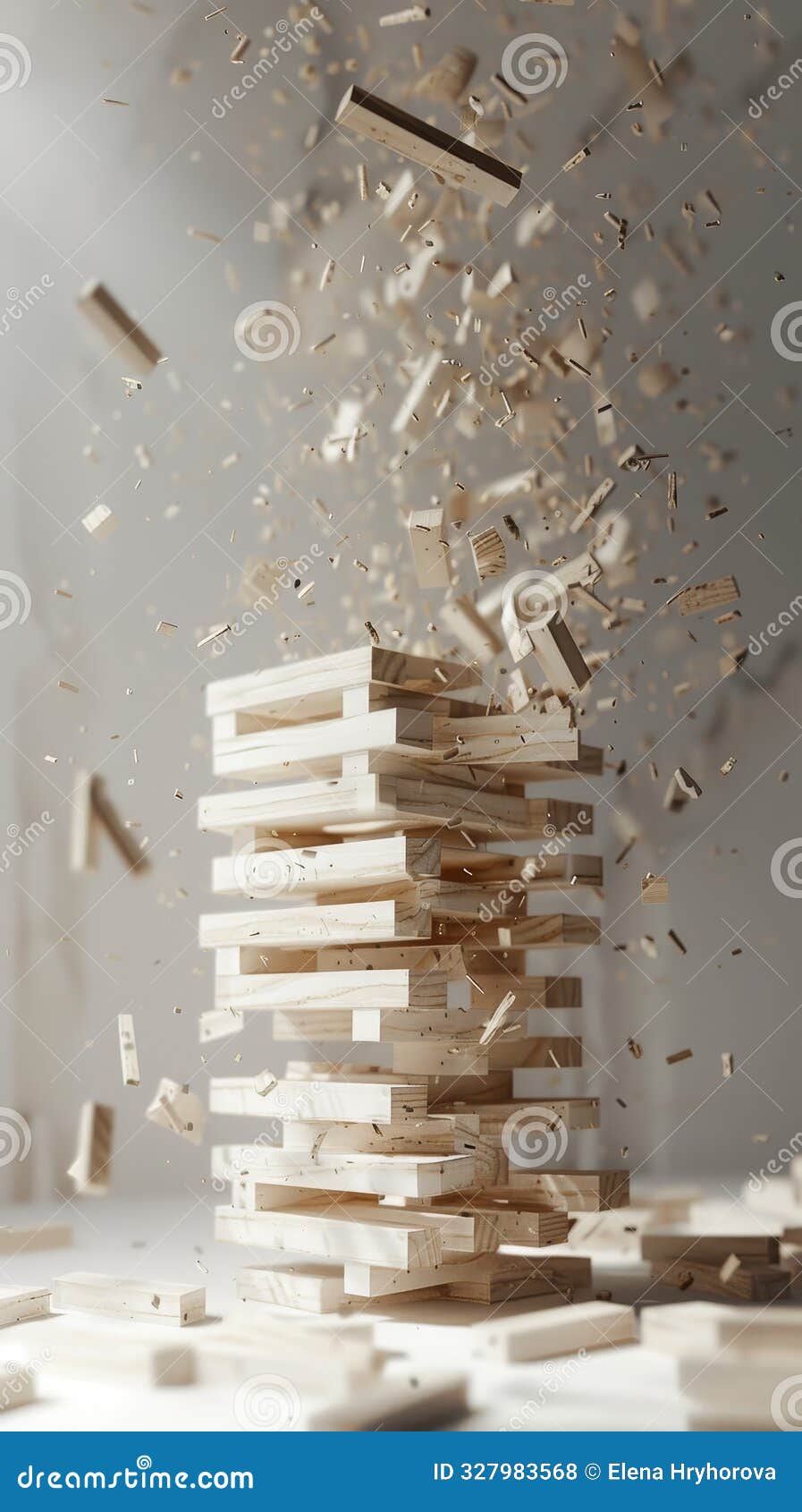 Falling Wooden Blocks from a Tower Mid-collapse Idea of Chaos and ...