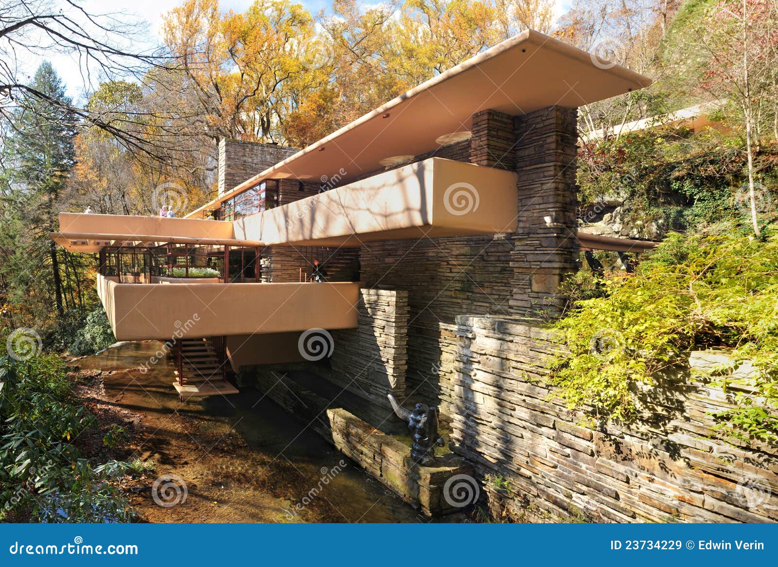Fallingwater editorial stock image. Image of architectural - 23734229