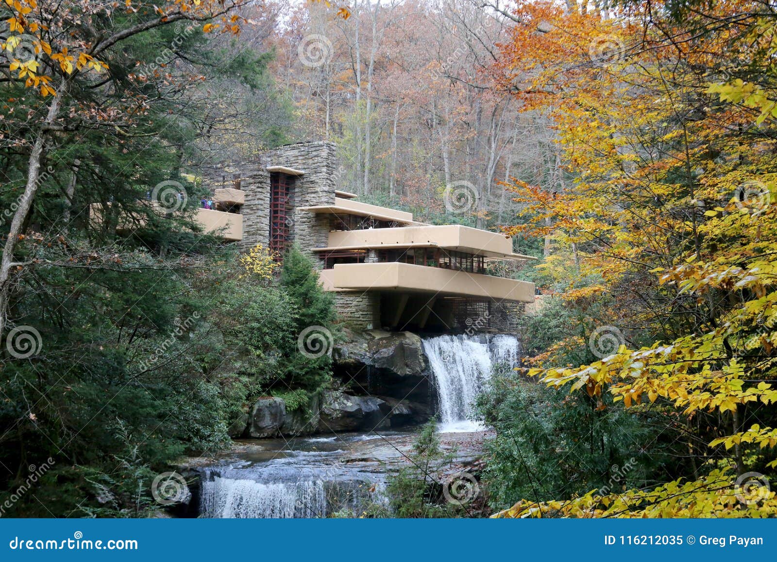FALLINGWATER editorial image. Image of falling, frank - 116212035