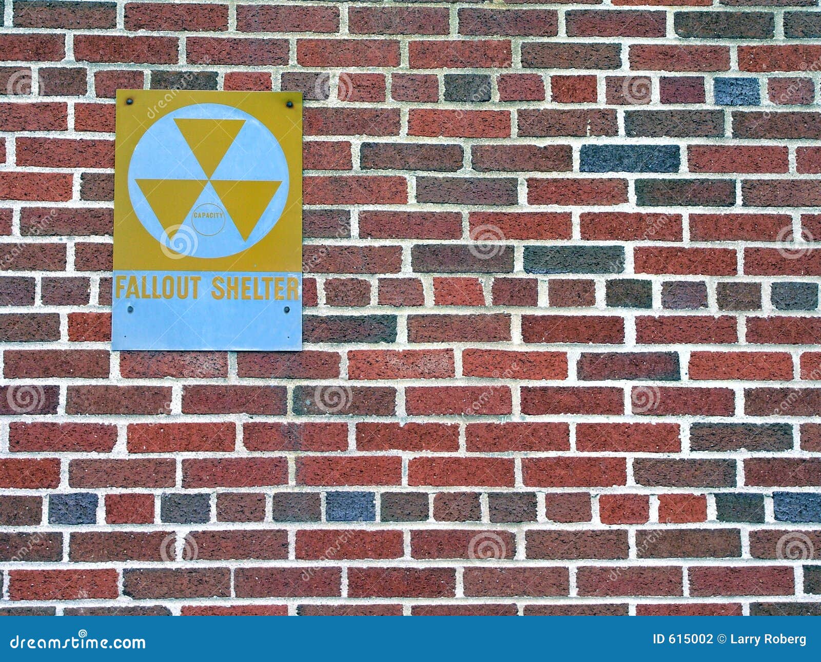 Fallout shelter sign stock photo. Image of protection, wall - 615002