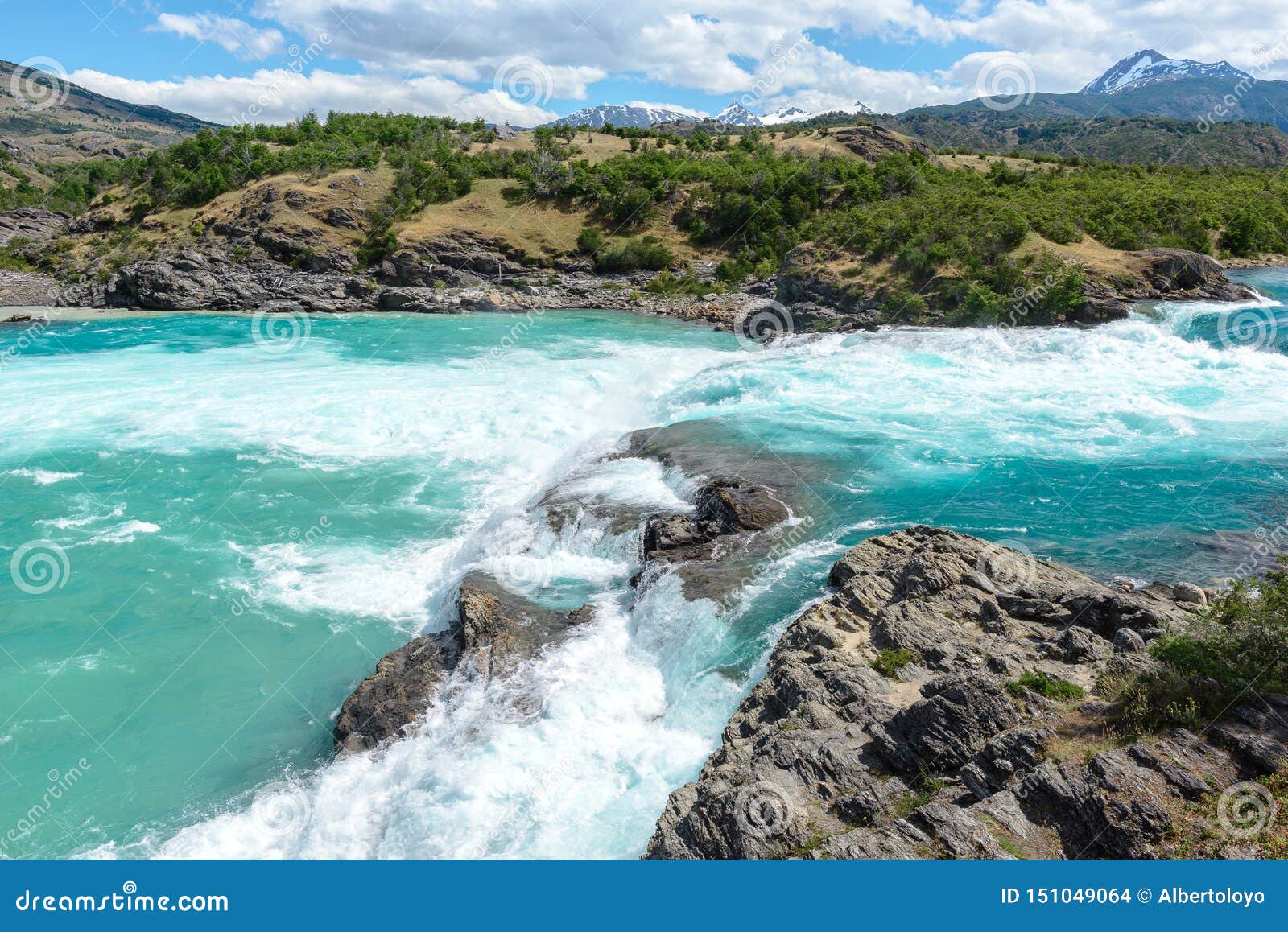 Confluence Of Baker River And Neff River, Carretera Austral, Chile ...