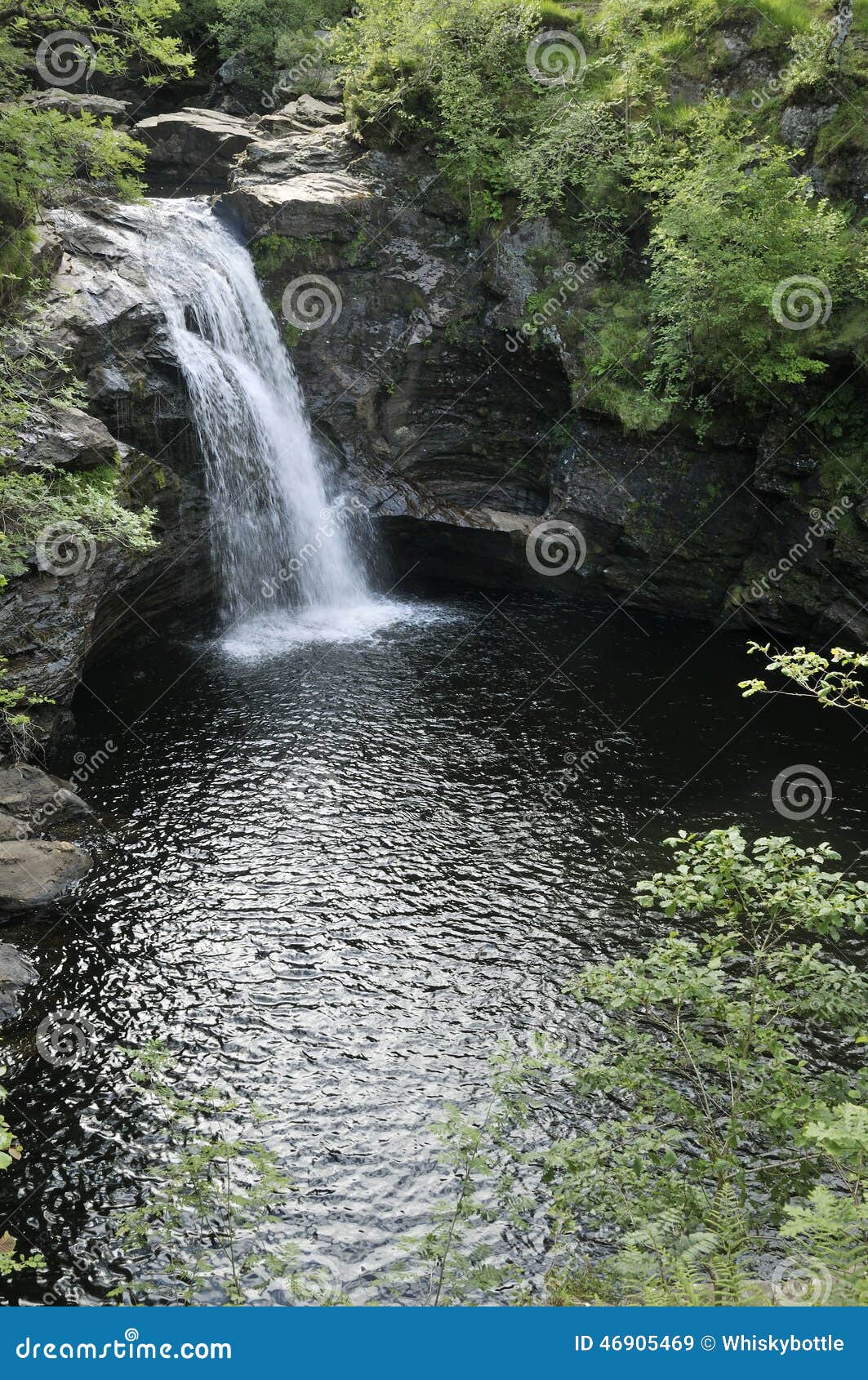 Falls of Falloch stock image. Image of wild, rugged, eroded - 46905469