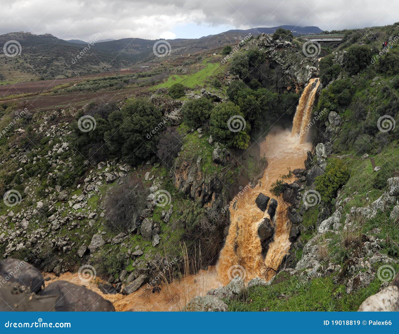 Falls of the Golan Heights (Israel) Stock Image - Image of nature ...