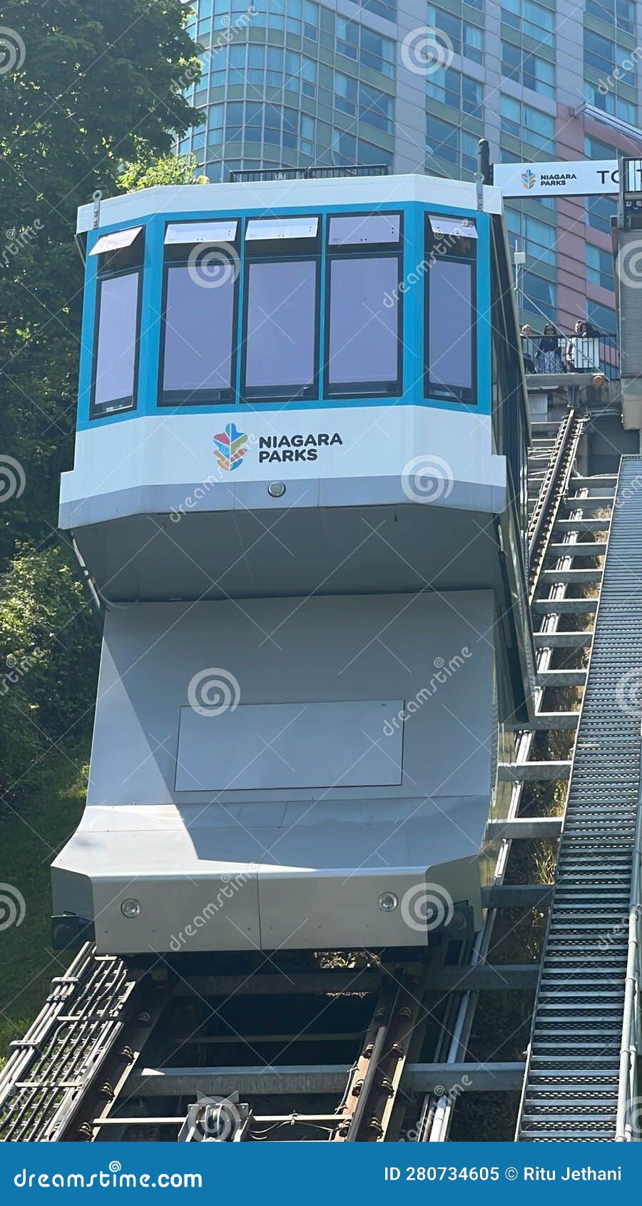 Falls Incline Railway (Funicular) at Niagara Falls in Ontario, Canada ...