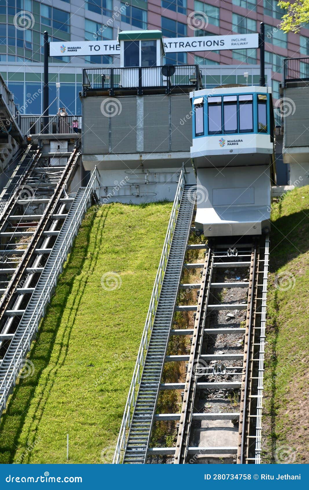 Falls Incline Railway (Funicular) at Niagara Falls in Ontario, Canada ...