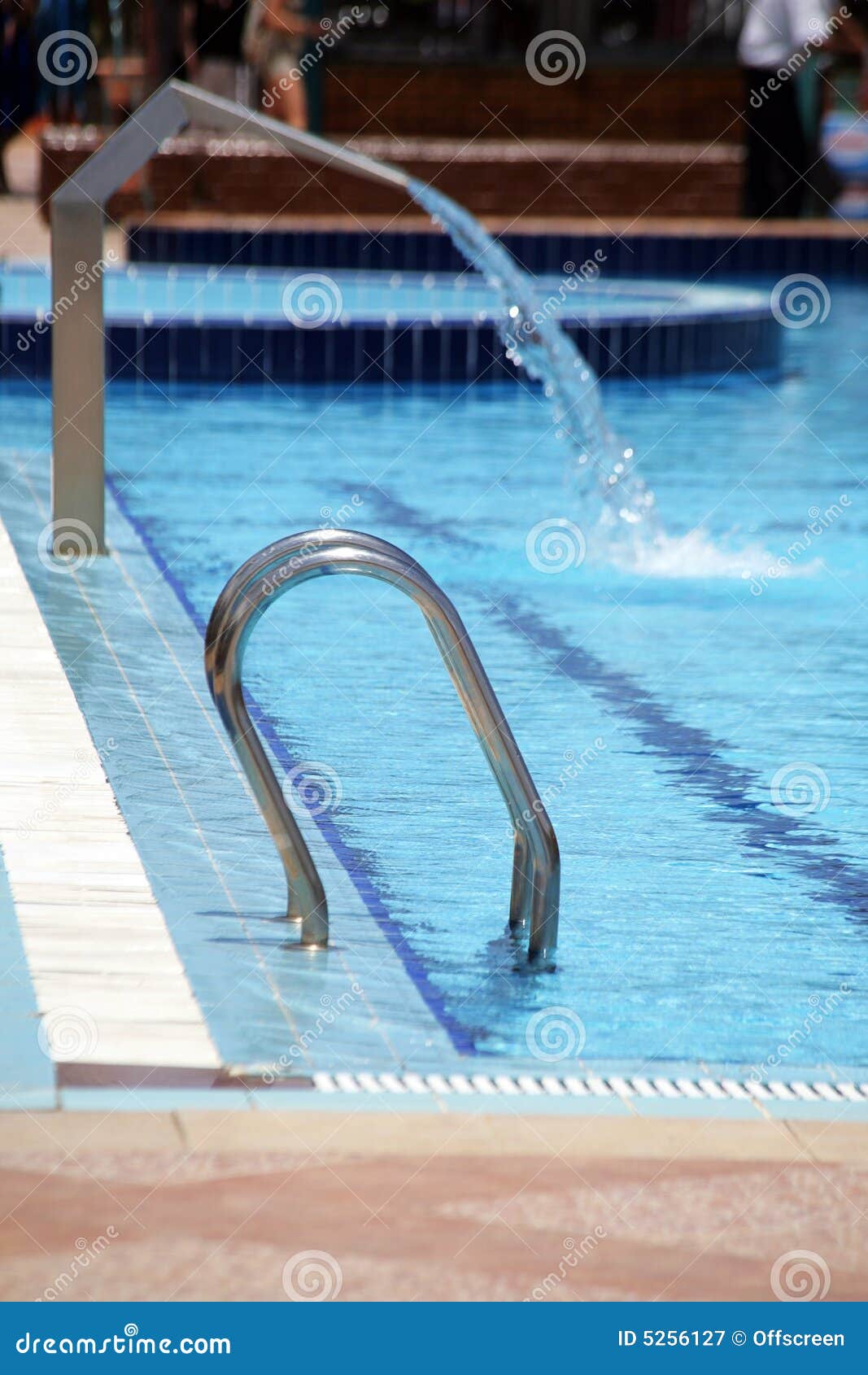 Falls in pool stock image. Image of swimming, clean, cold - 5256127