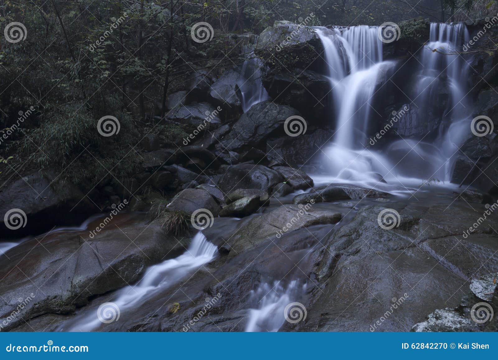 Falls on a rainy day stock photo. Image of wild, water - 62842270