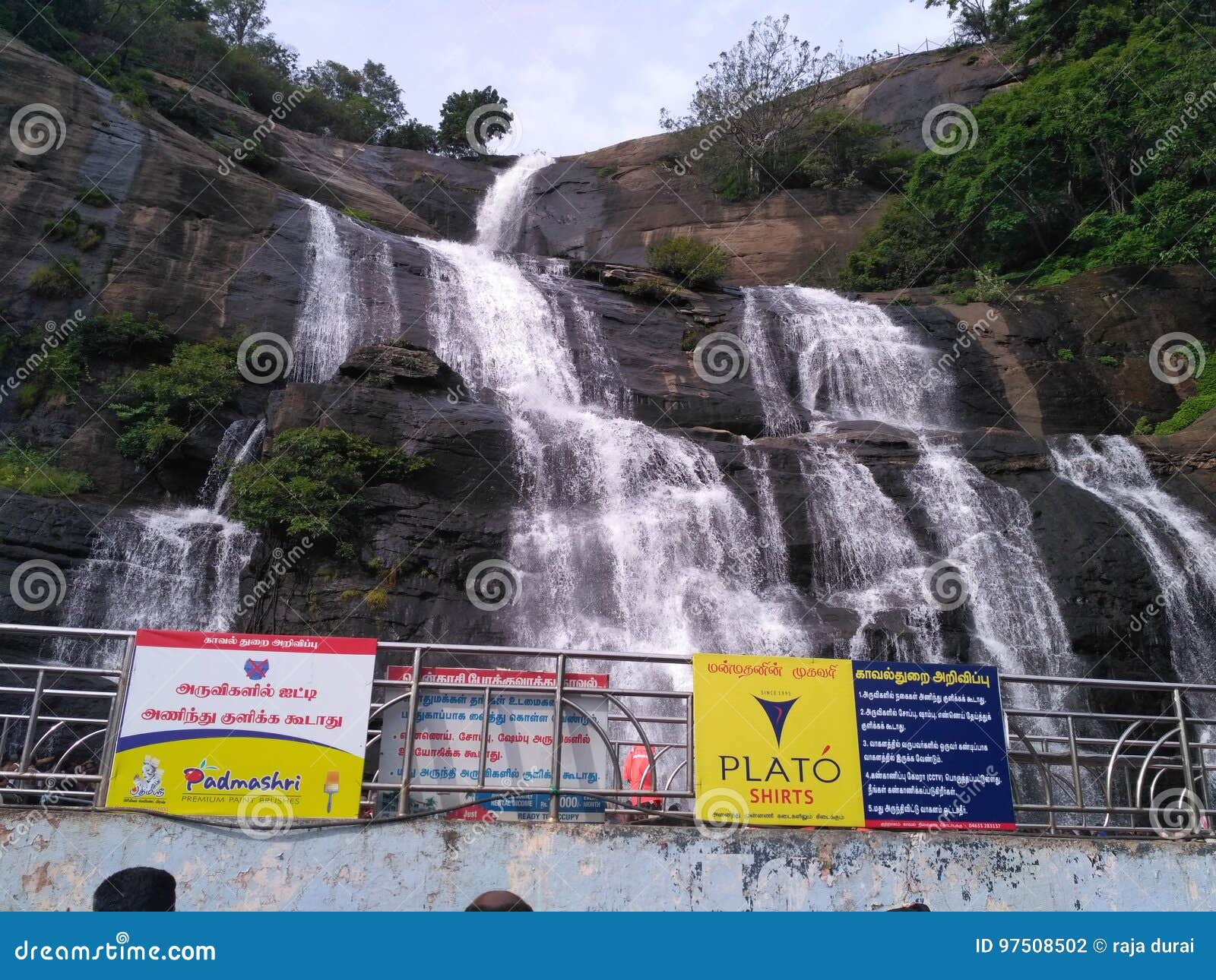 Falls editorial photography. Image of wonder, kutralam - 97508502