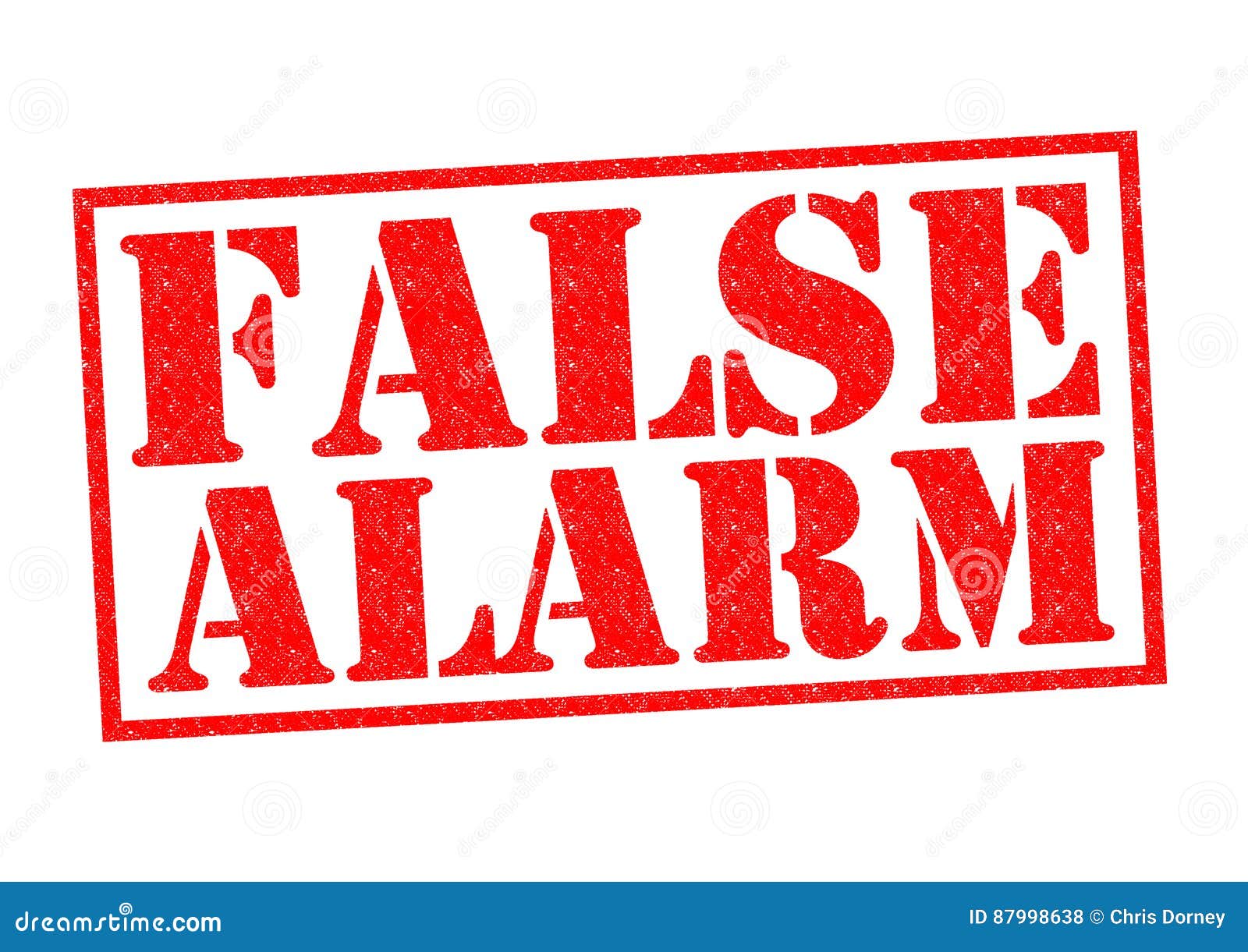 FALSA ALARMA stock de ilustración. Ilustración de seguridad - 87998638