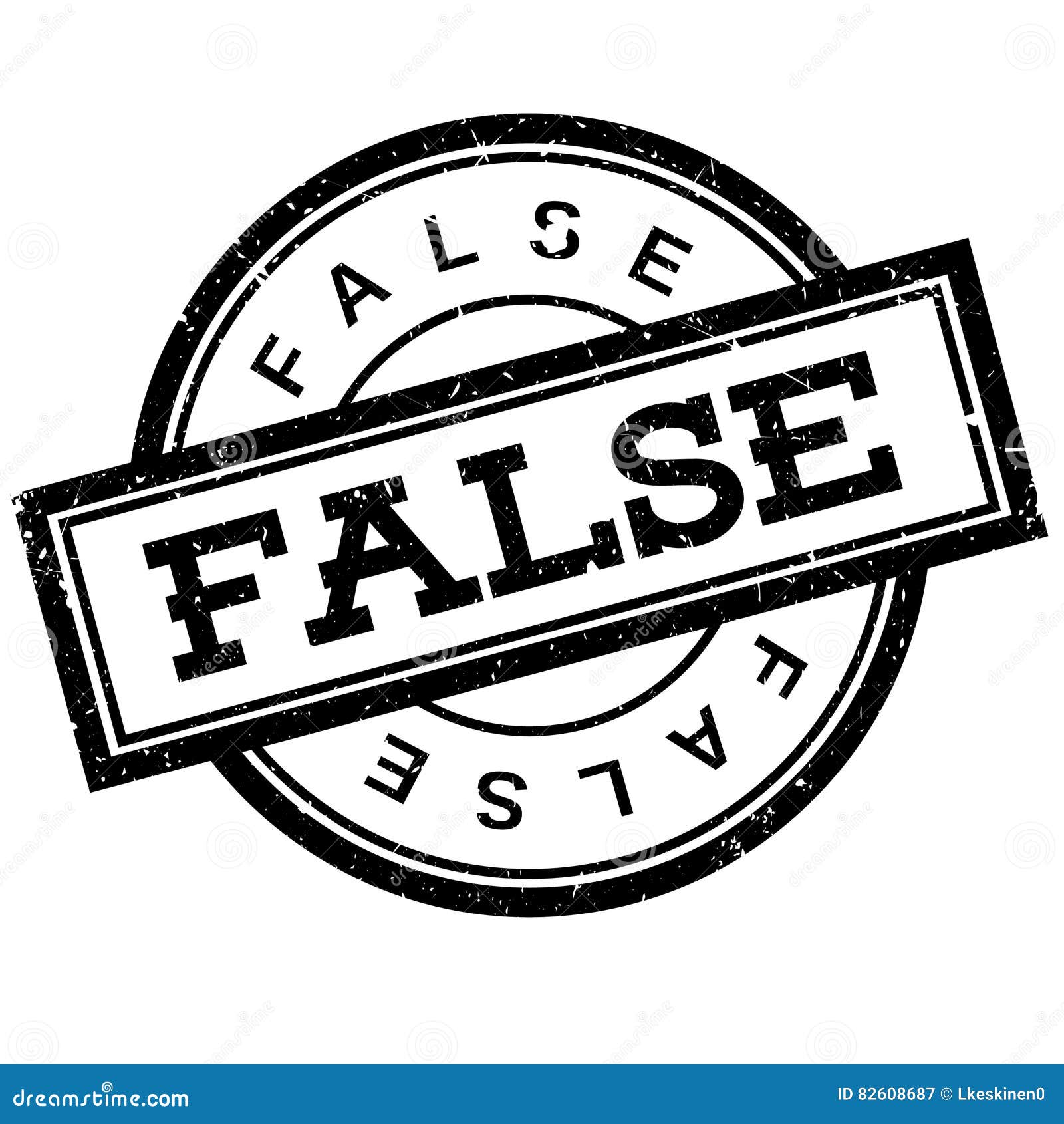 FALSCHER Stempel vektor abbildung. Illustration von abbildung - 82608687