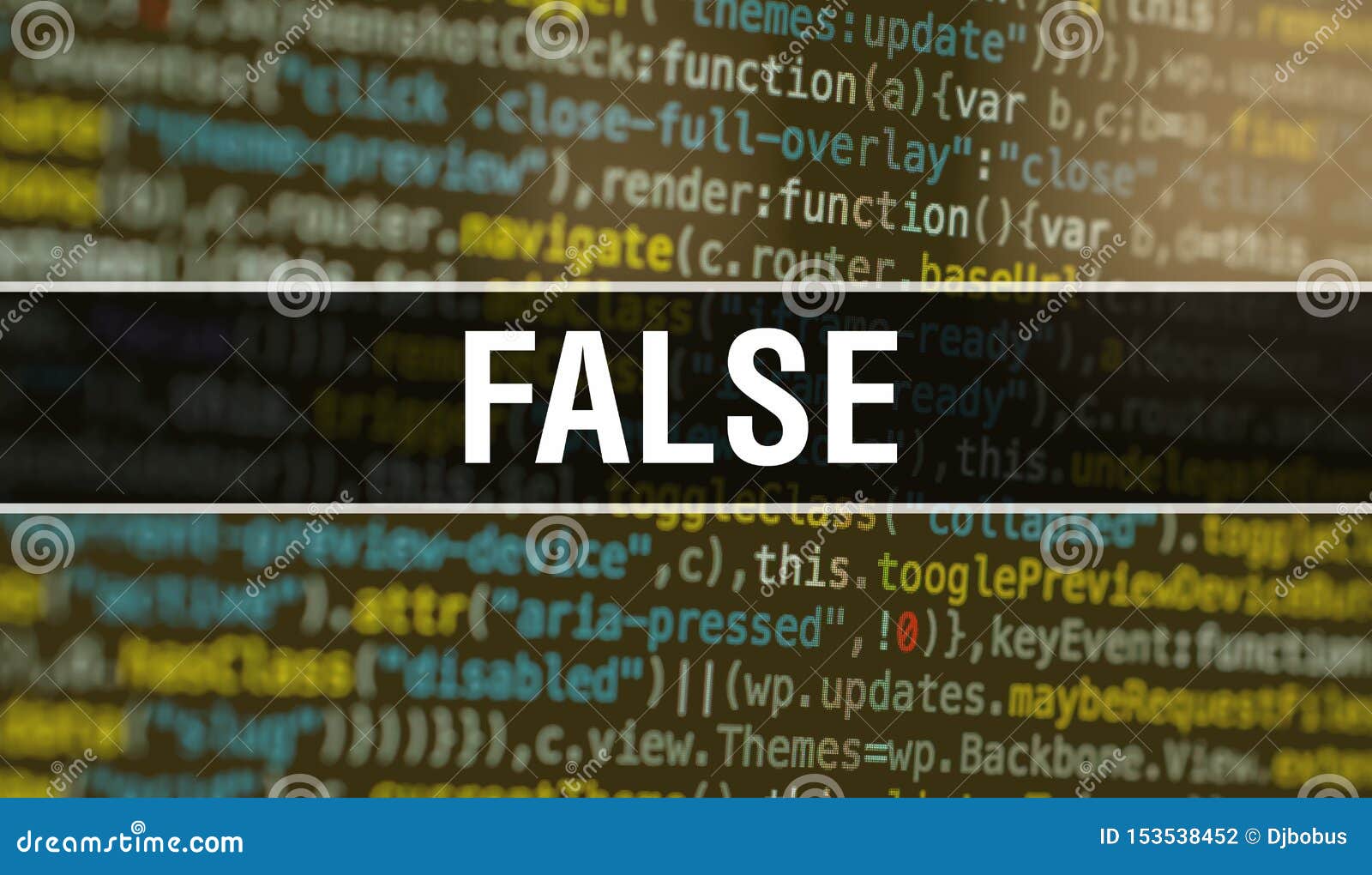 False with Abstract Technology Binary Code Background.Digital Binary ...