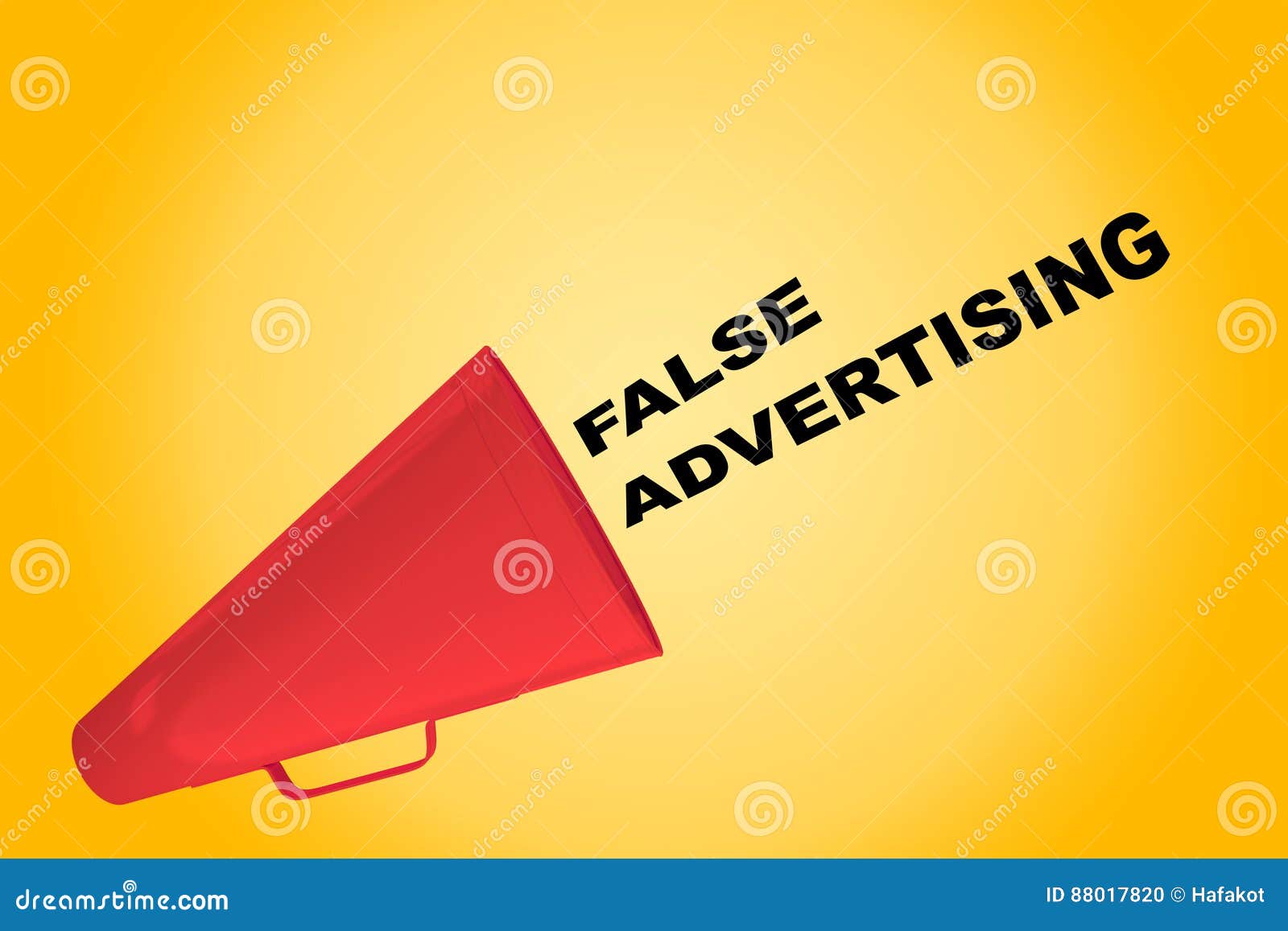 False Advertising concept stock illustration. Illustration of ...