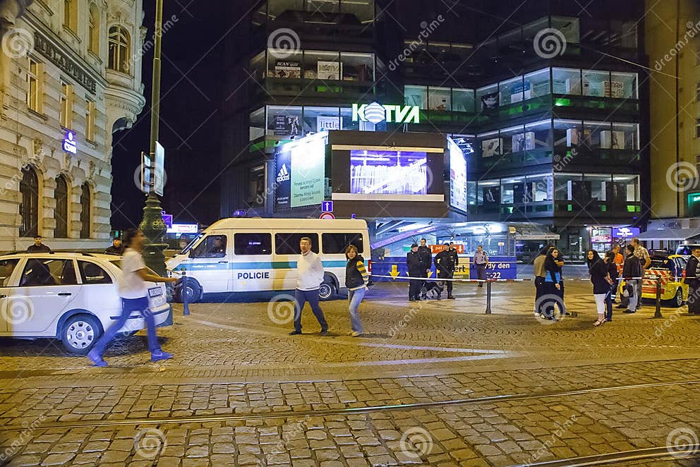 False Bomb Attack in Prague Editorial Photo - Image of bomb, attack ...