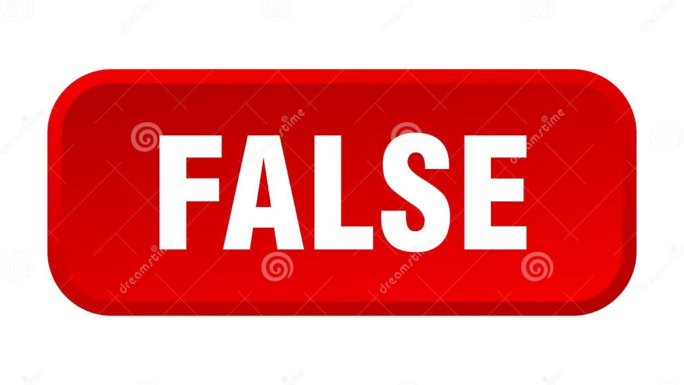 False Button. False Square 3d Push Button Stock Vector - Illustration ...