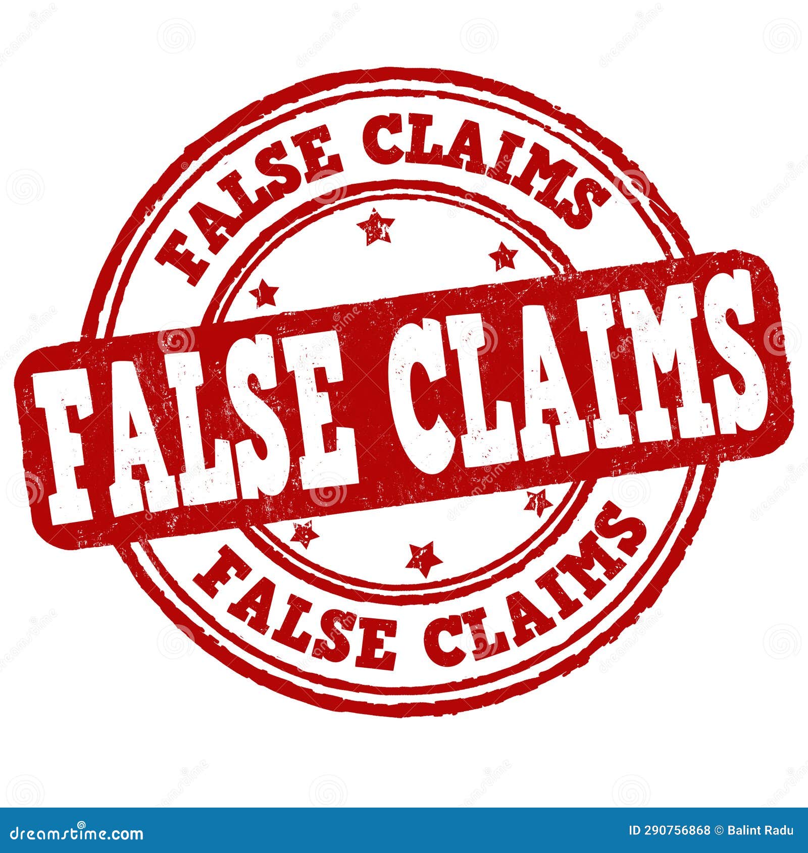 Claims Red Rubber Stamp Isolated On White. Cartoon Vector ...