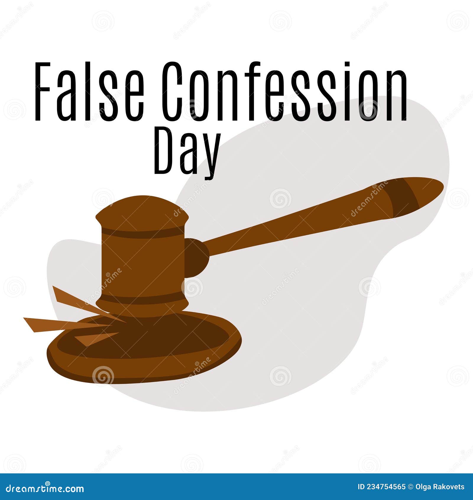 False Confession Day, Idea for Poster, Banner, Flyer or Postcard Stock ...