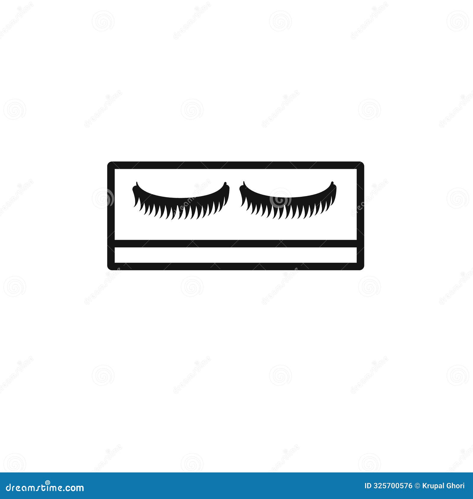 False Eyelashes Icon Vector Set Collection for Web Stock Illustration ...