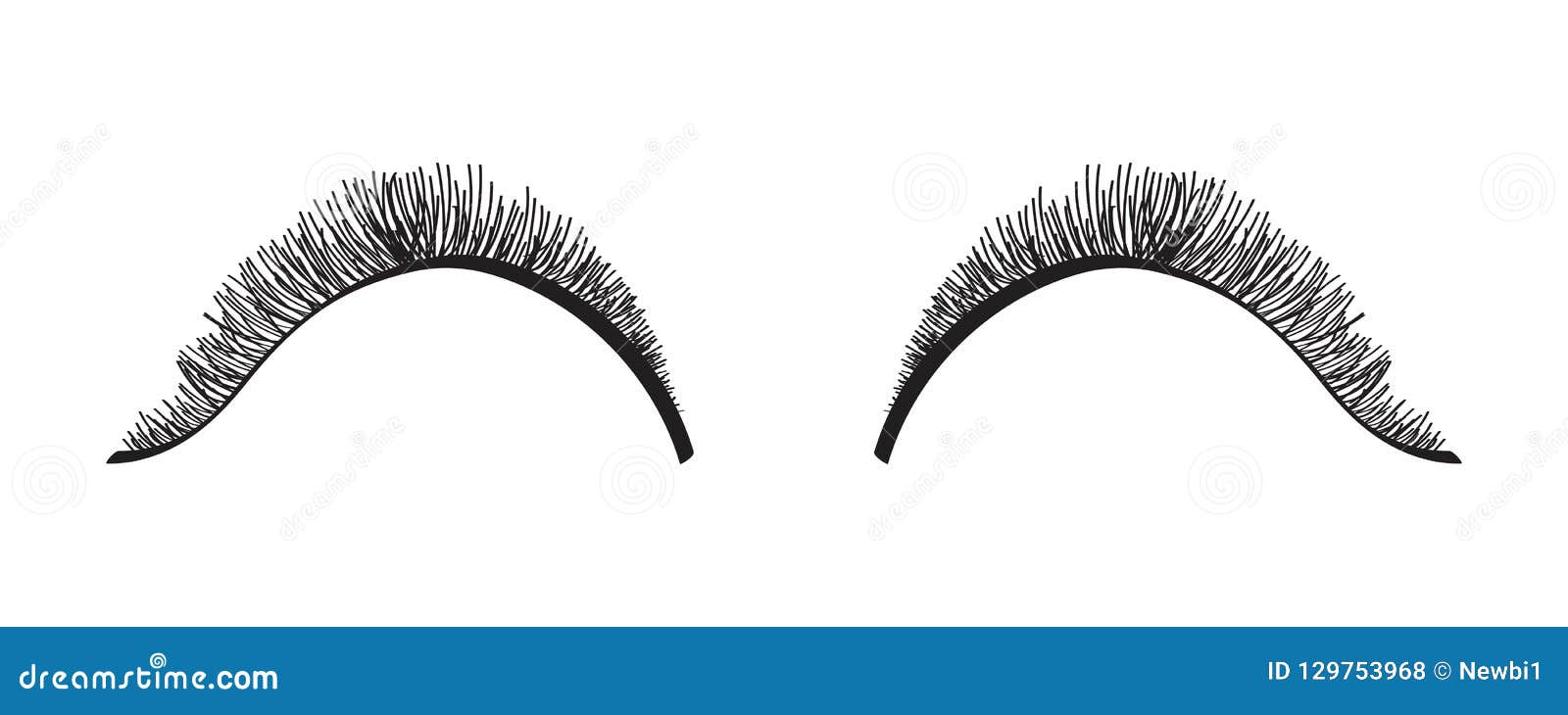 False eye lashes stock vector. Illustration of lash - 129753968
