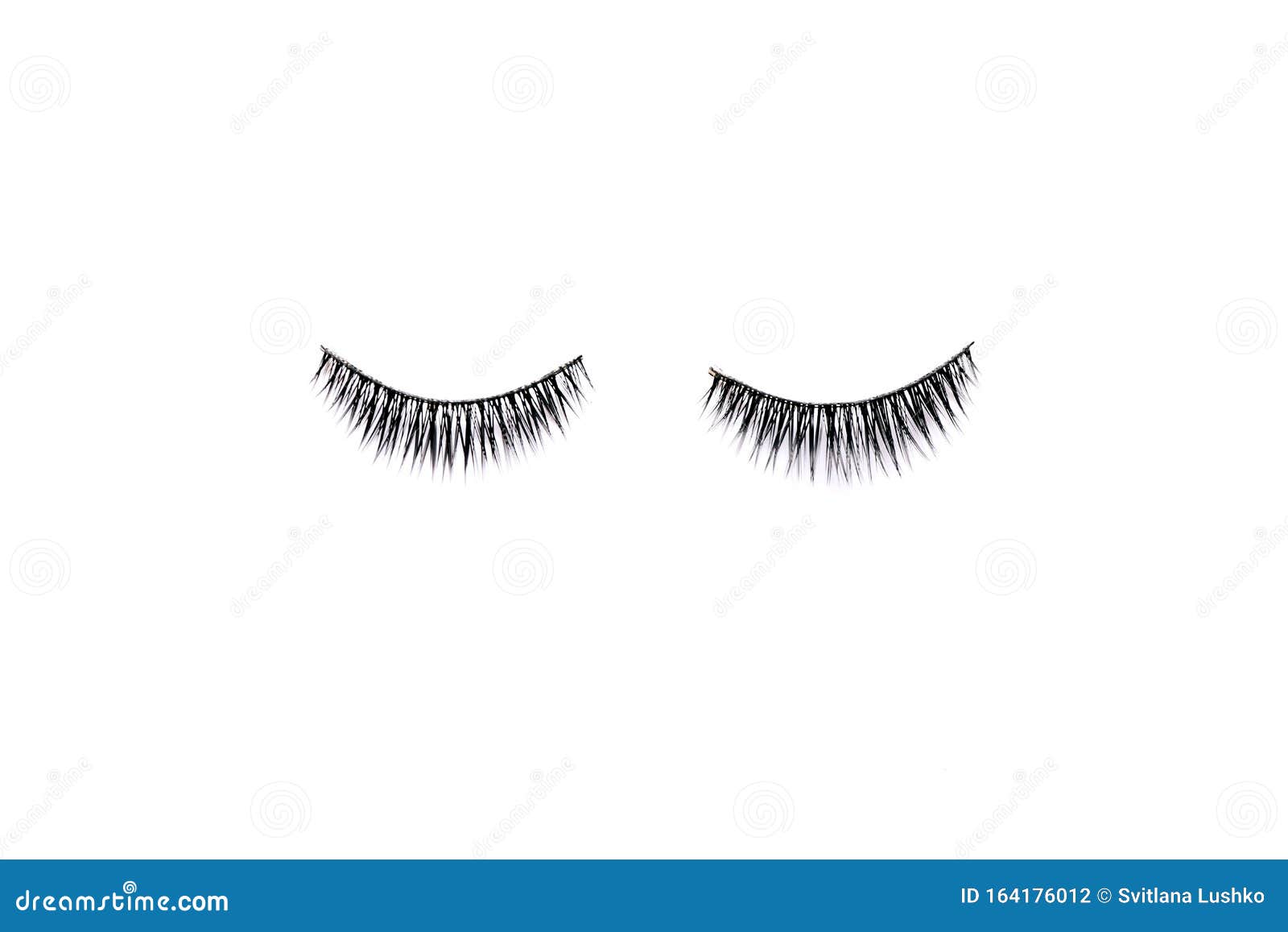 False Eyelashes on White Background Stock Photo - Image of creative ...