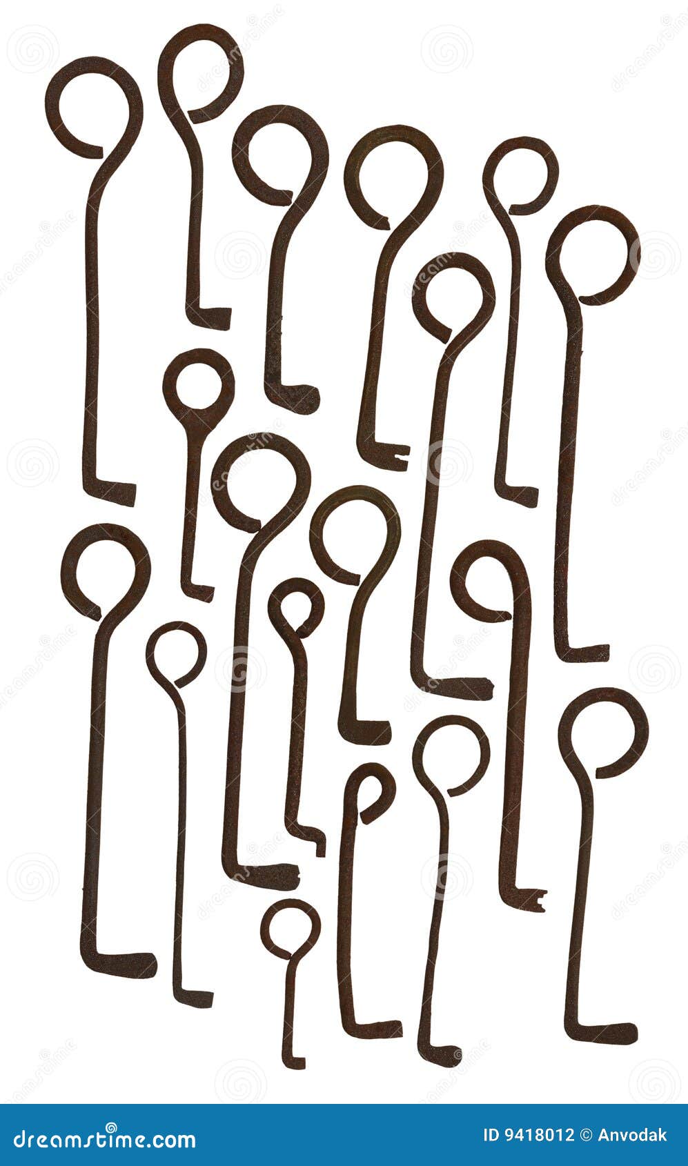 False keys stock illustration. Illustration of turn, safe - 9418012