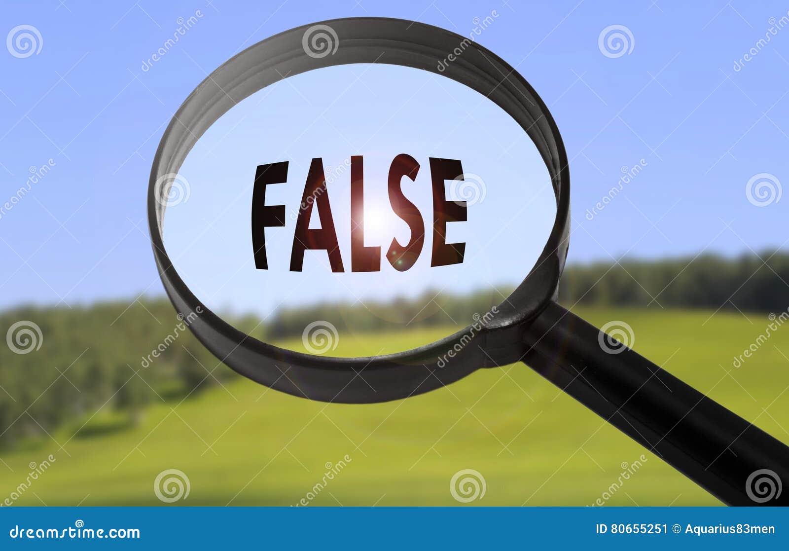 False stock image. Image of dishonesty, landscape, false - 80655251