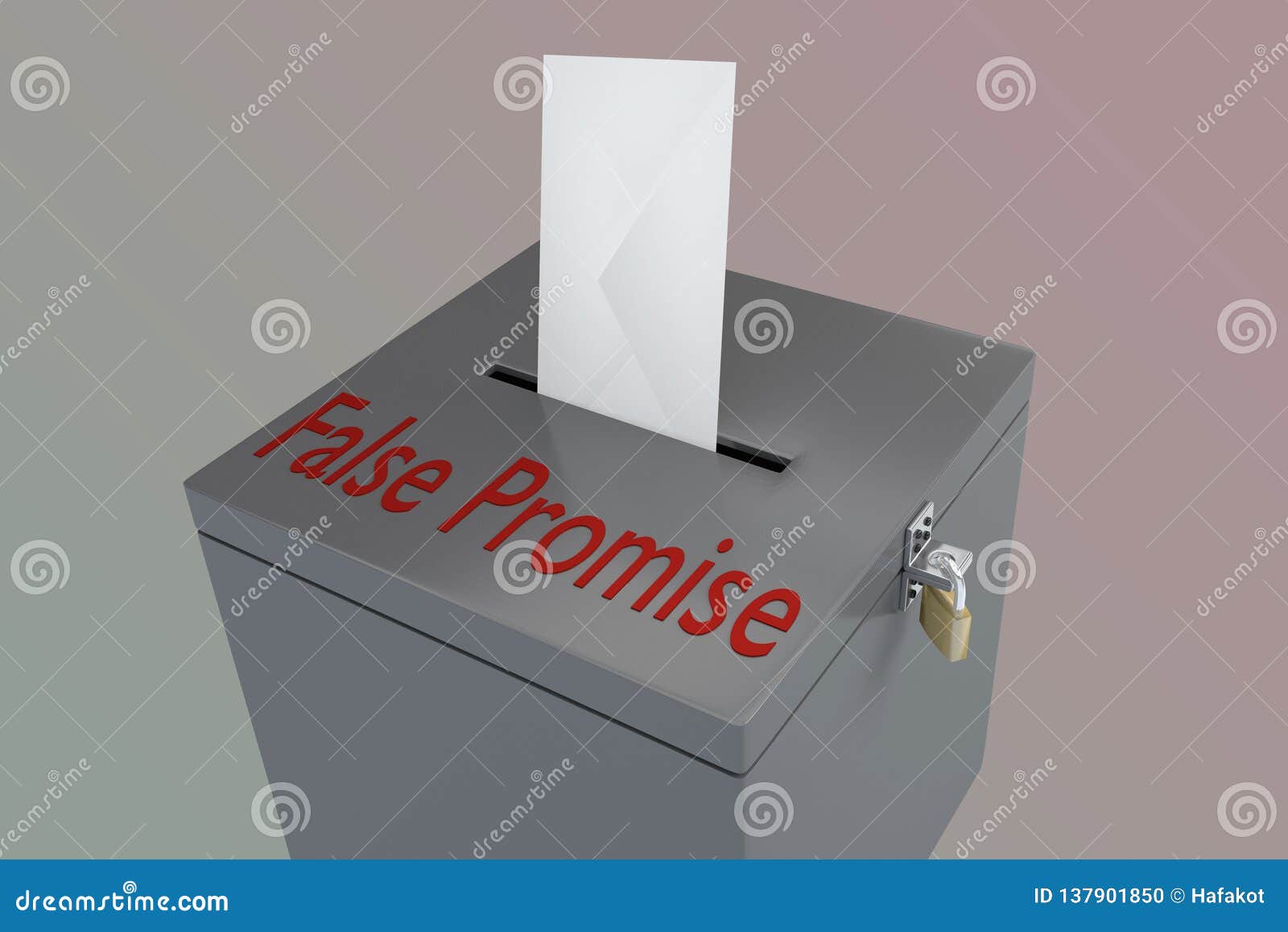 False Promise concept stock illustration. Illustration of ballot ...