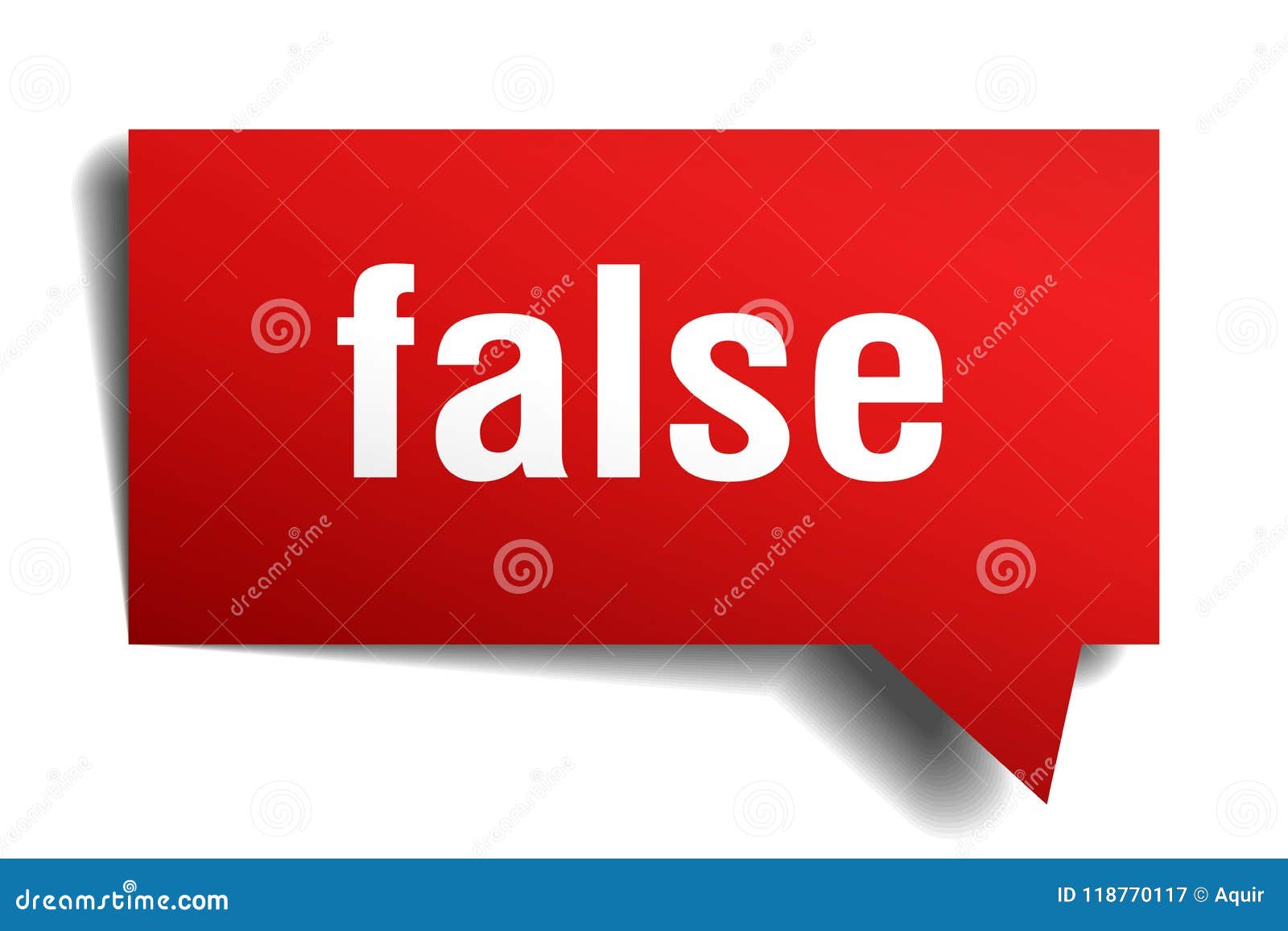 False red 3d speech bubble stock vector. Illustration of seal - 118770117